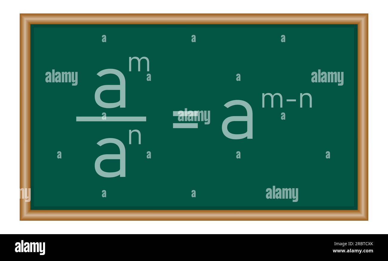 Quotient property of exponents. Quotient of powers in mathematics ...