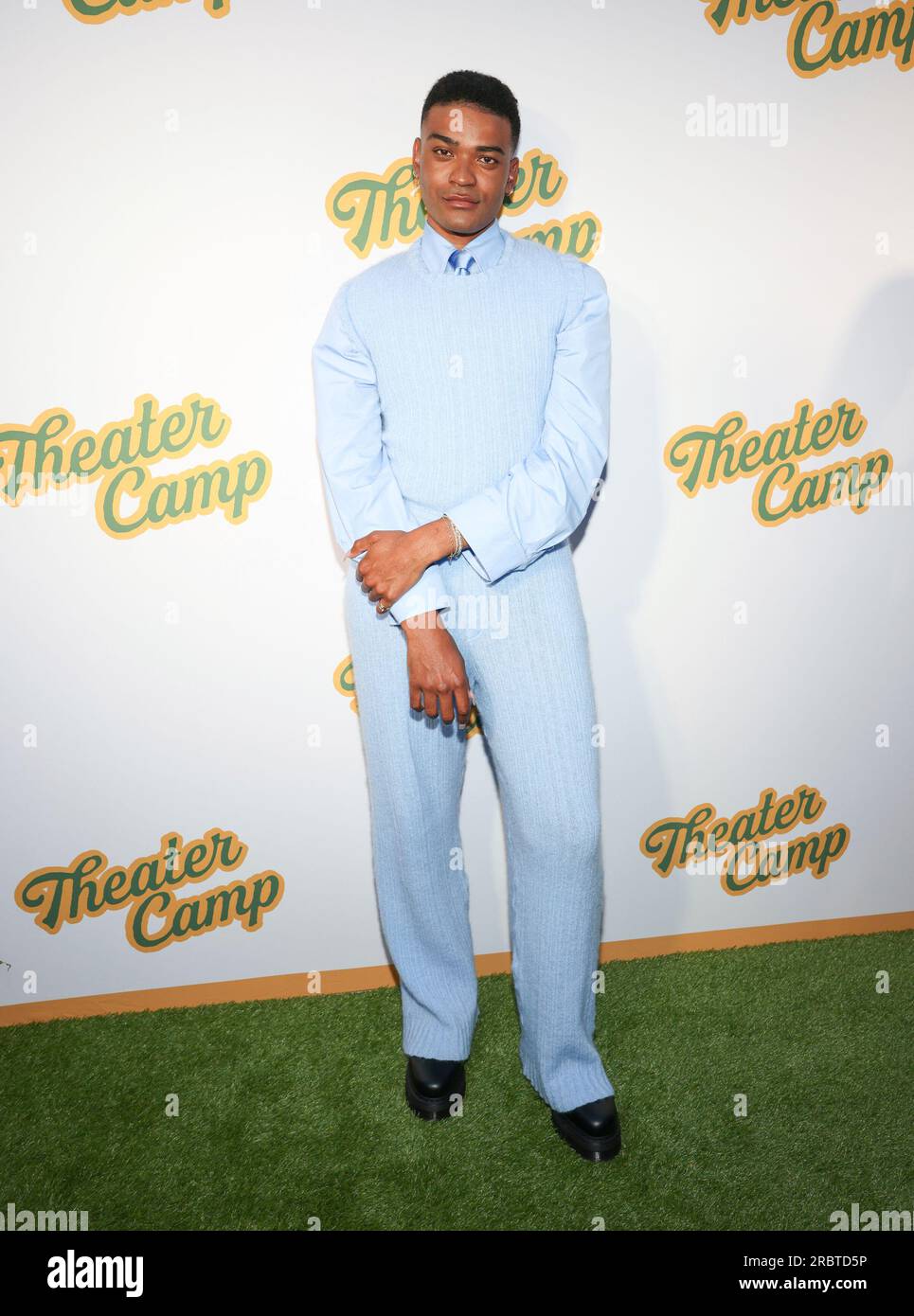 Owen Thiele attends the special screening of "Theater Camp," at ...