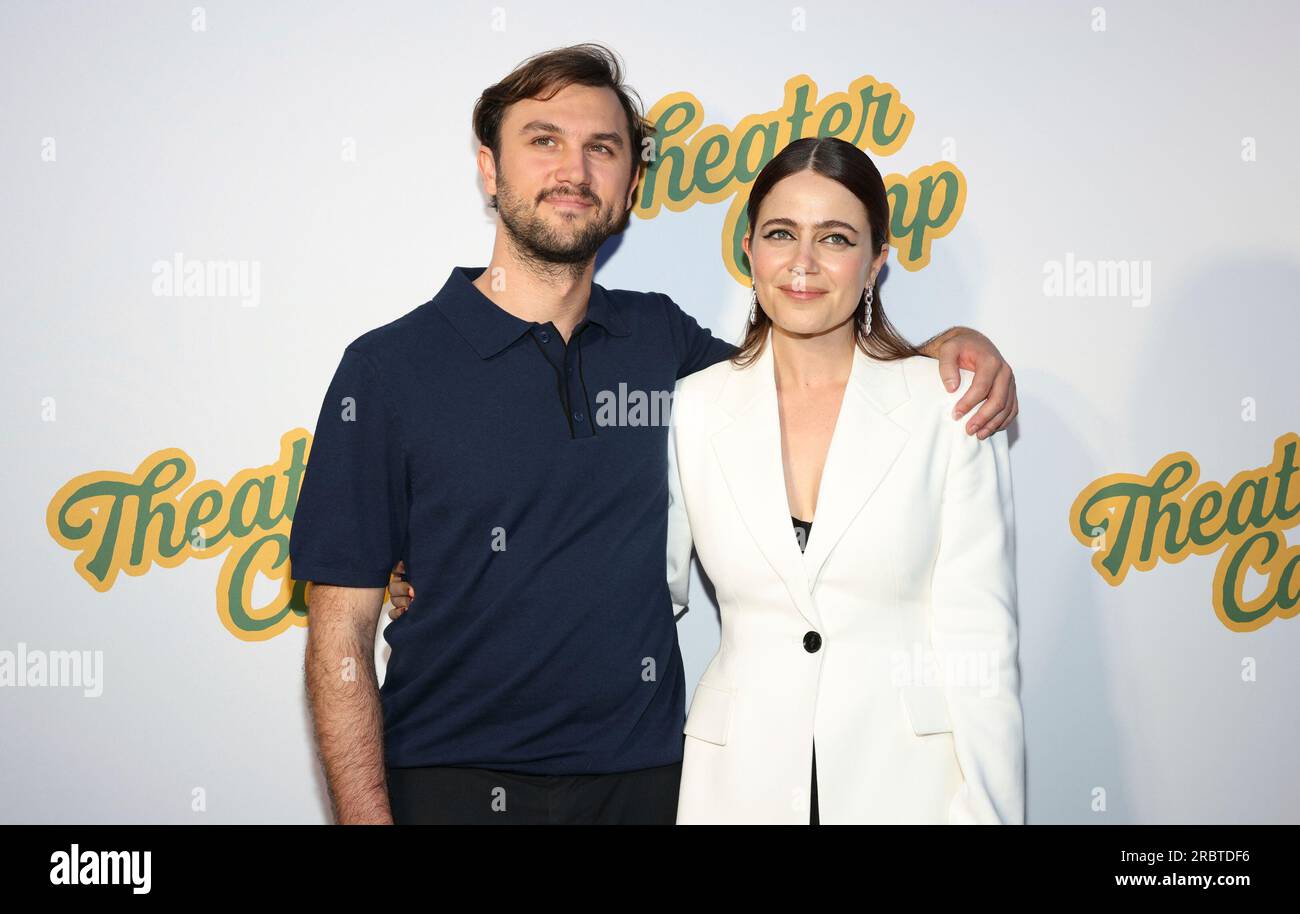 Nick Lieberman, left, and Molly Gordon attend the special screening of ...