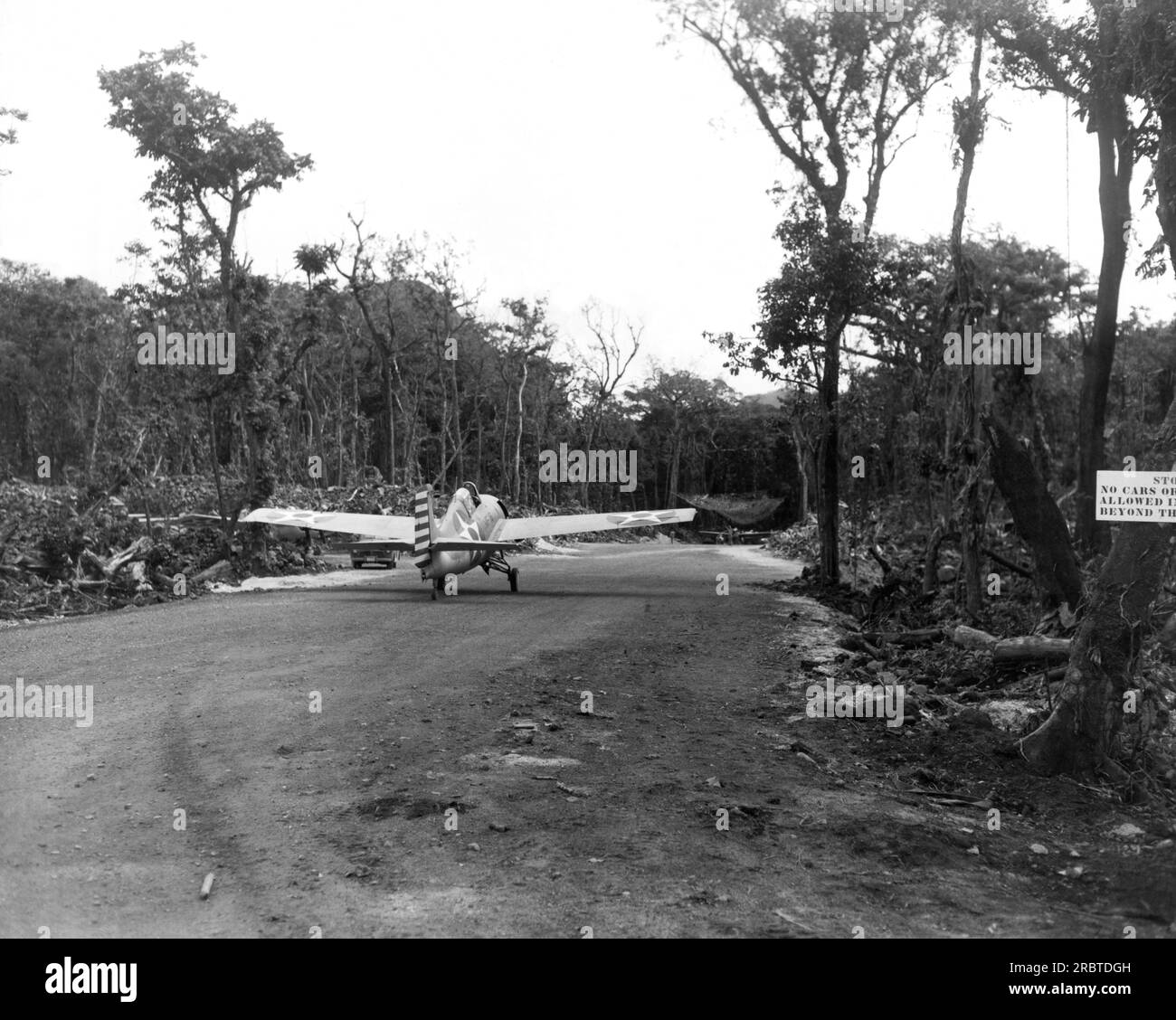 South Sea Islands: August 10, 1942 A U.S. Marine scout plane makes its ...