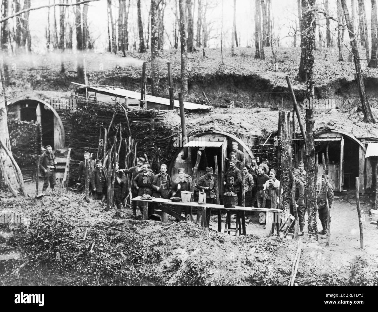 Maginot Line, France: December 15, 1939 French soldiers leave their ...