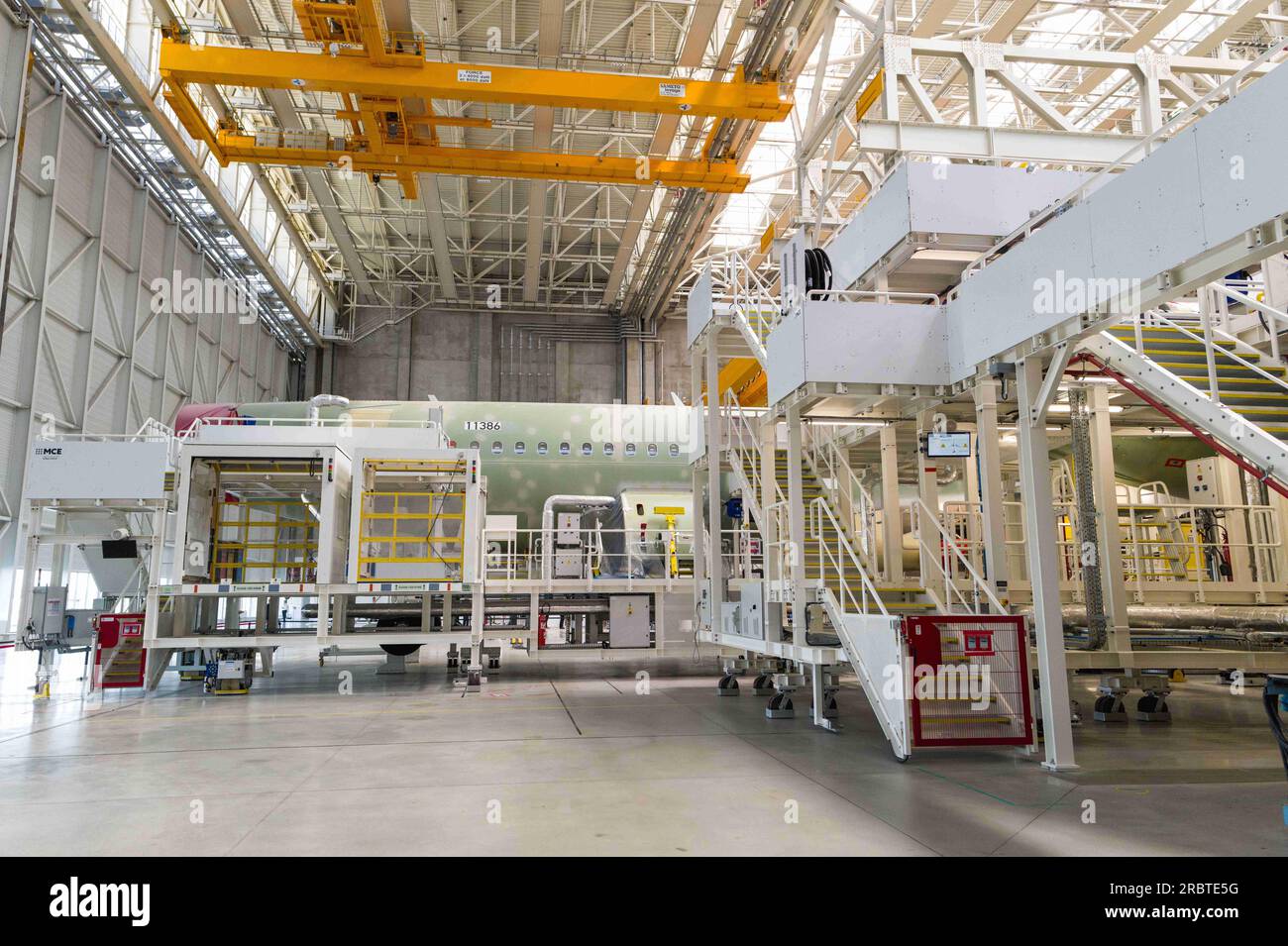 The new final assembly line, Airbus A320-A321 Family. Inauguration of ...