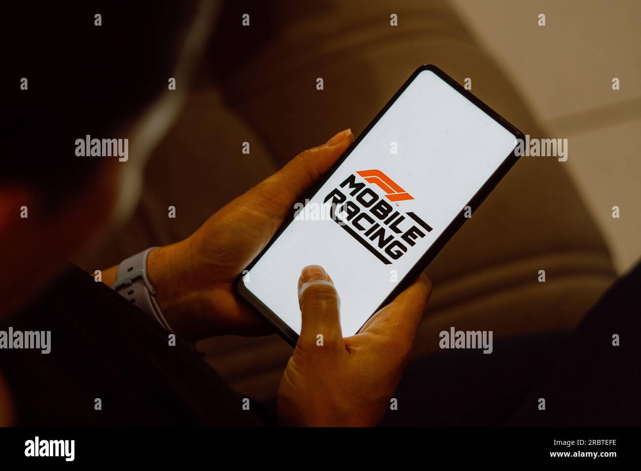 F1 mobile racing hi-res stock photography and images - Alamy