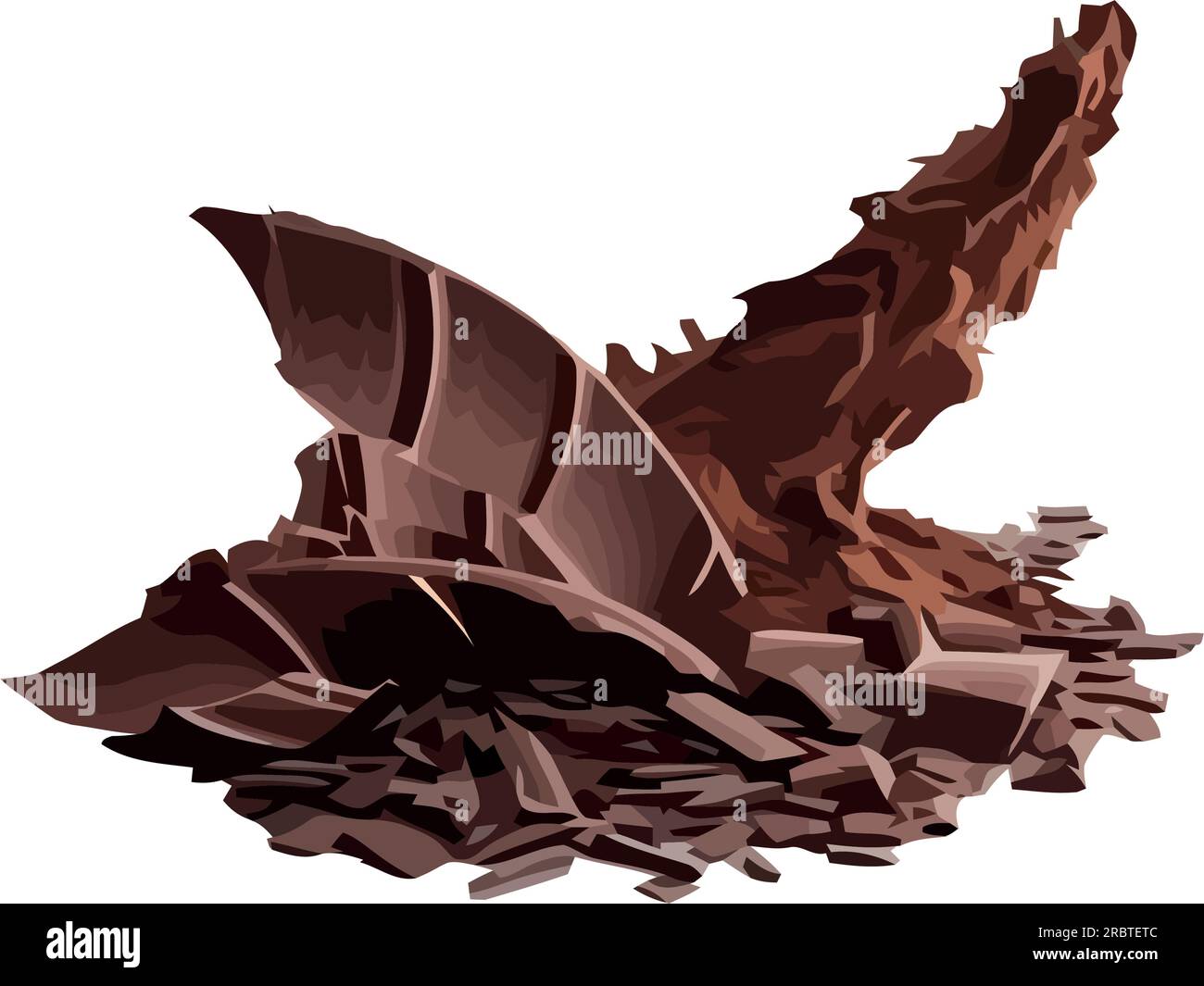 chocolate candy broken on white backdrop Stock Vector Image & Art - Alamy
