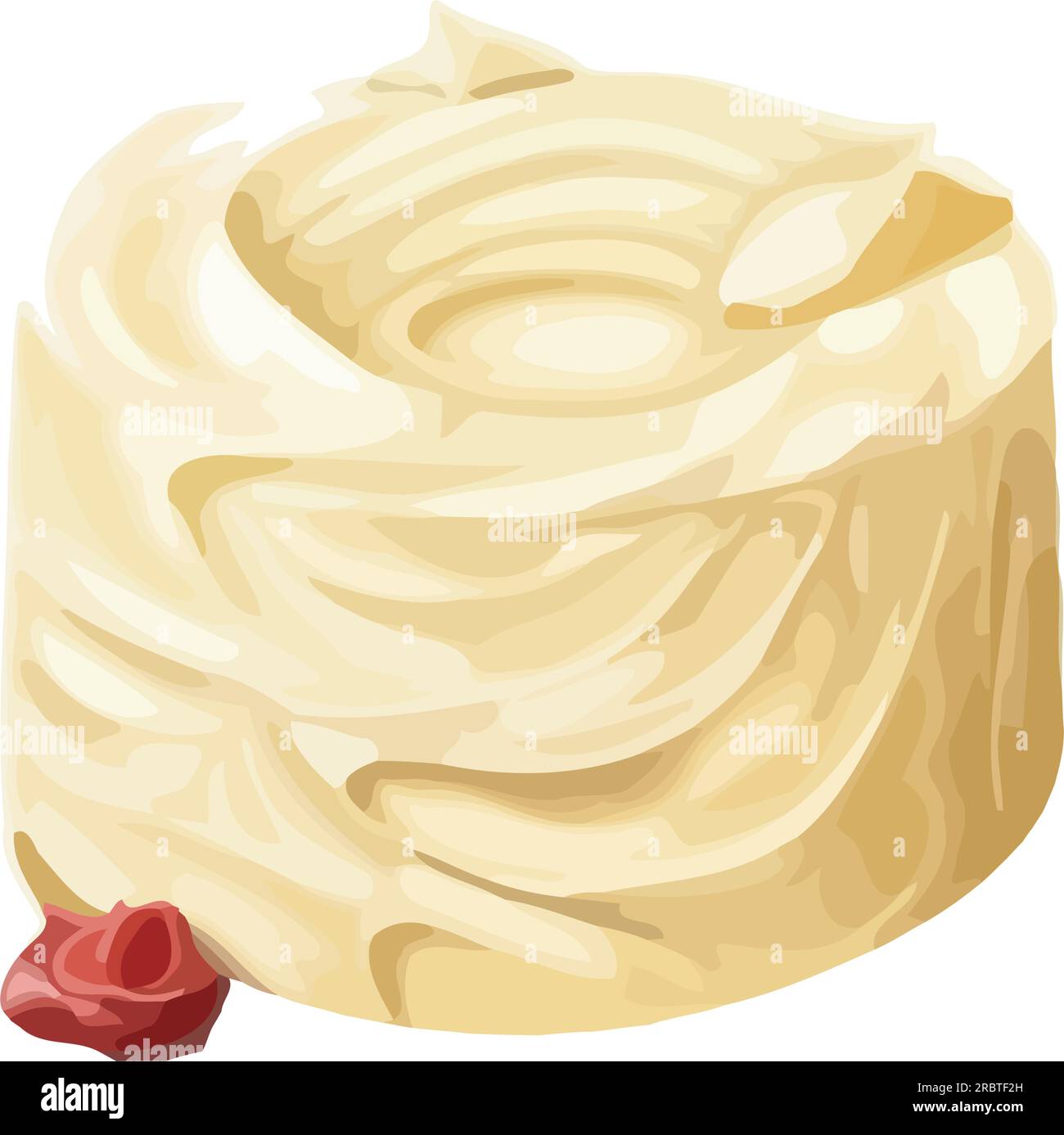 Gourmet whipped cream icon isolated Stock Vector Image & Art - Alamy