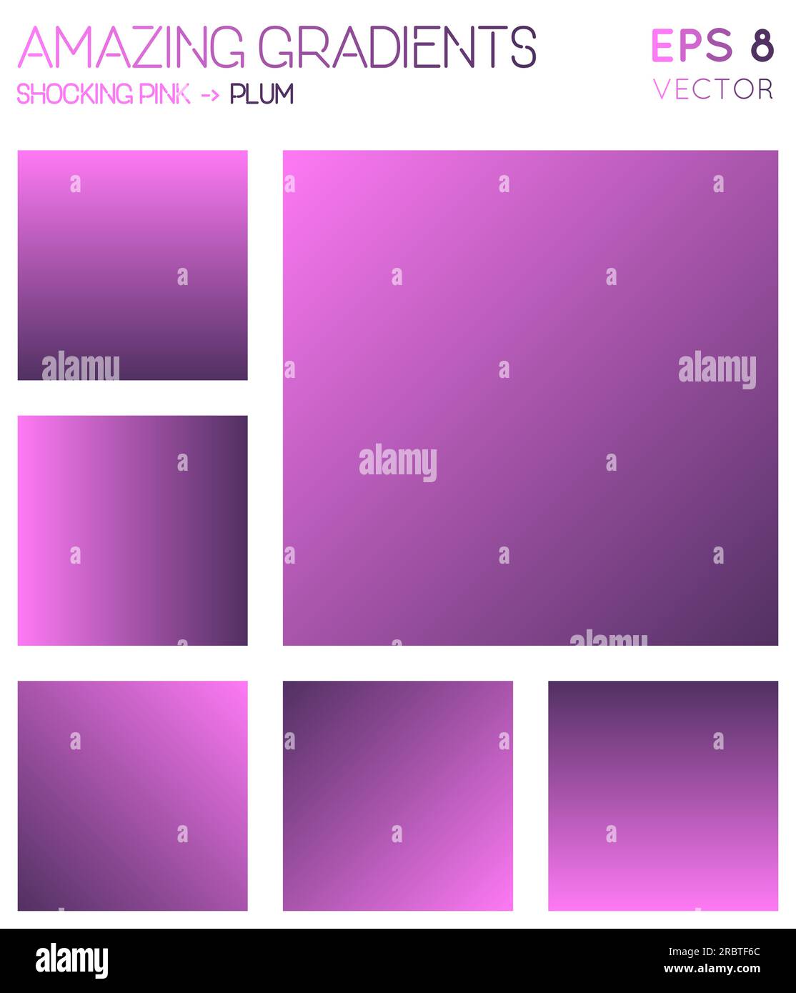 Colorful gradients in shocking pink and plum color tones. Lively ...