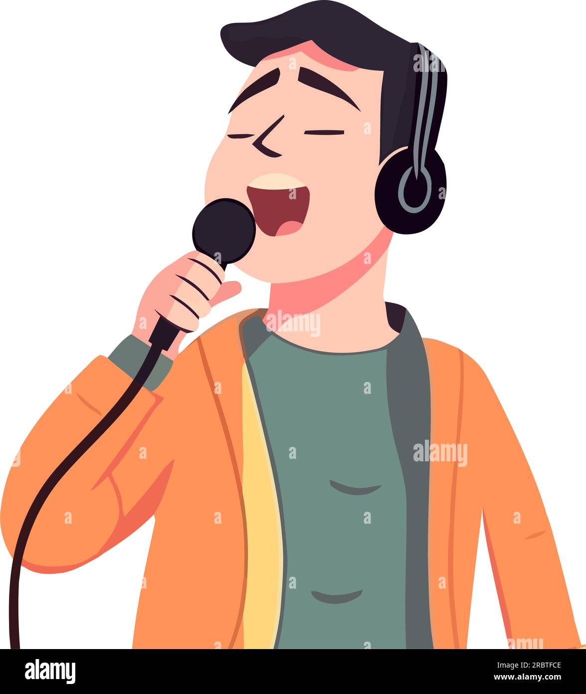 One musician singing on stage Stock Vector Image & Art - Alamy