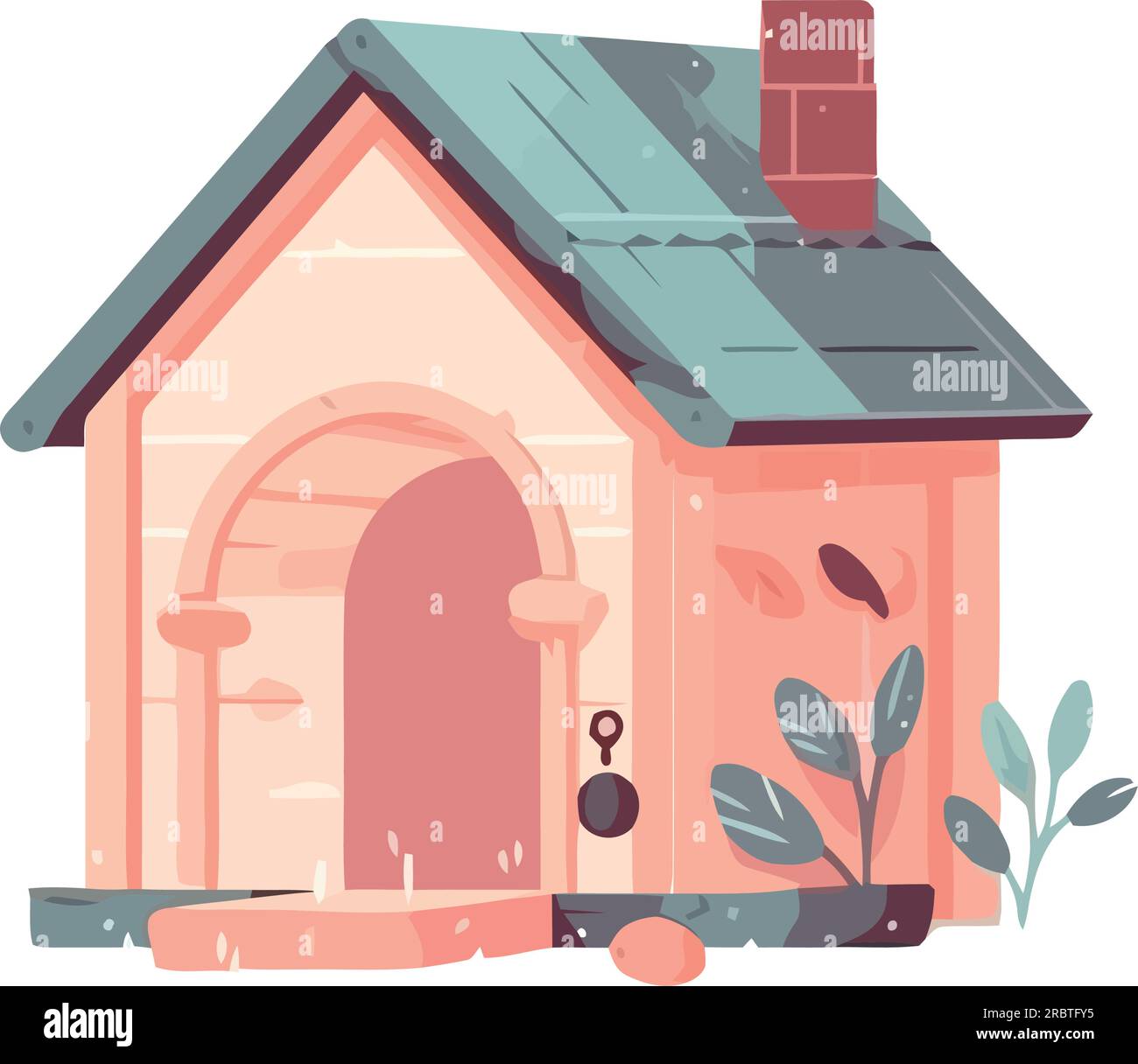 Farm dog hut Stock Vector Images - Alamy