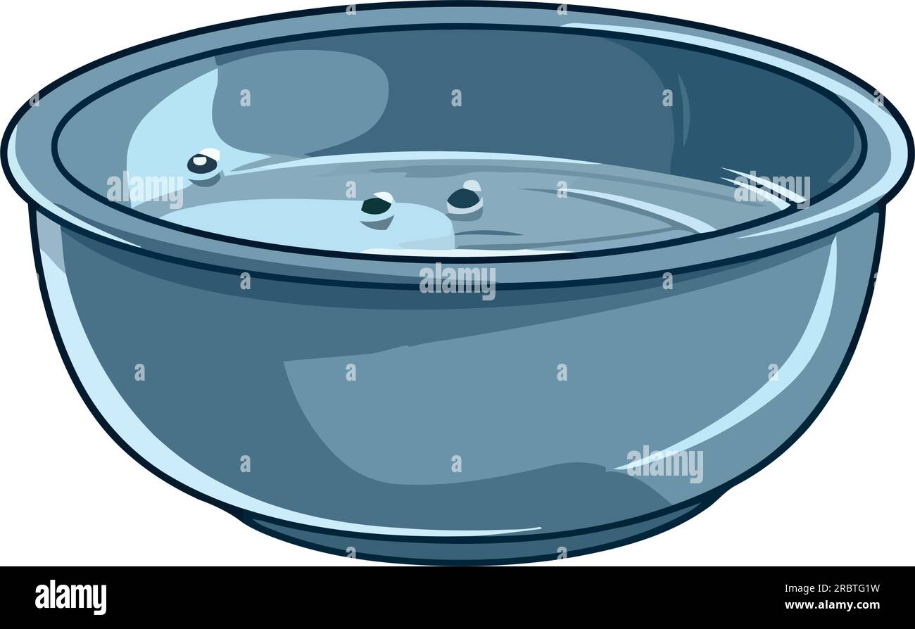 Cartoon bowl with plastic decoration Stock Vector Image & Art - Alamy