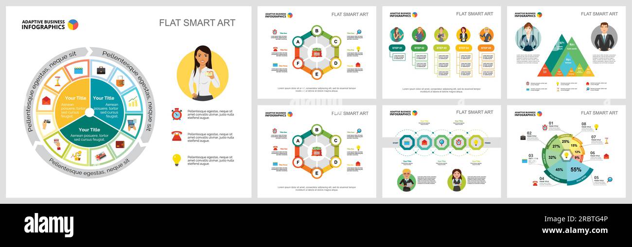 Colorful management or analytics concept infographic charts set Stock ... Colorful management or analytics concept infographic charts set Stock ...