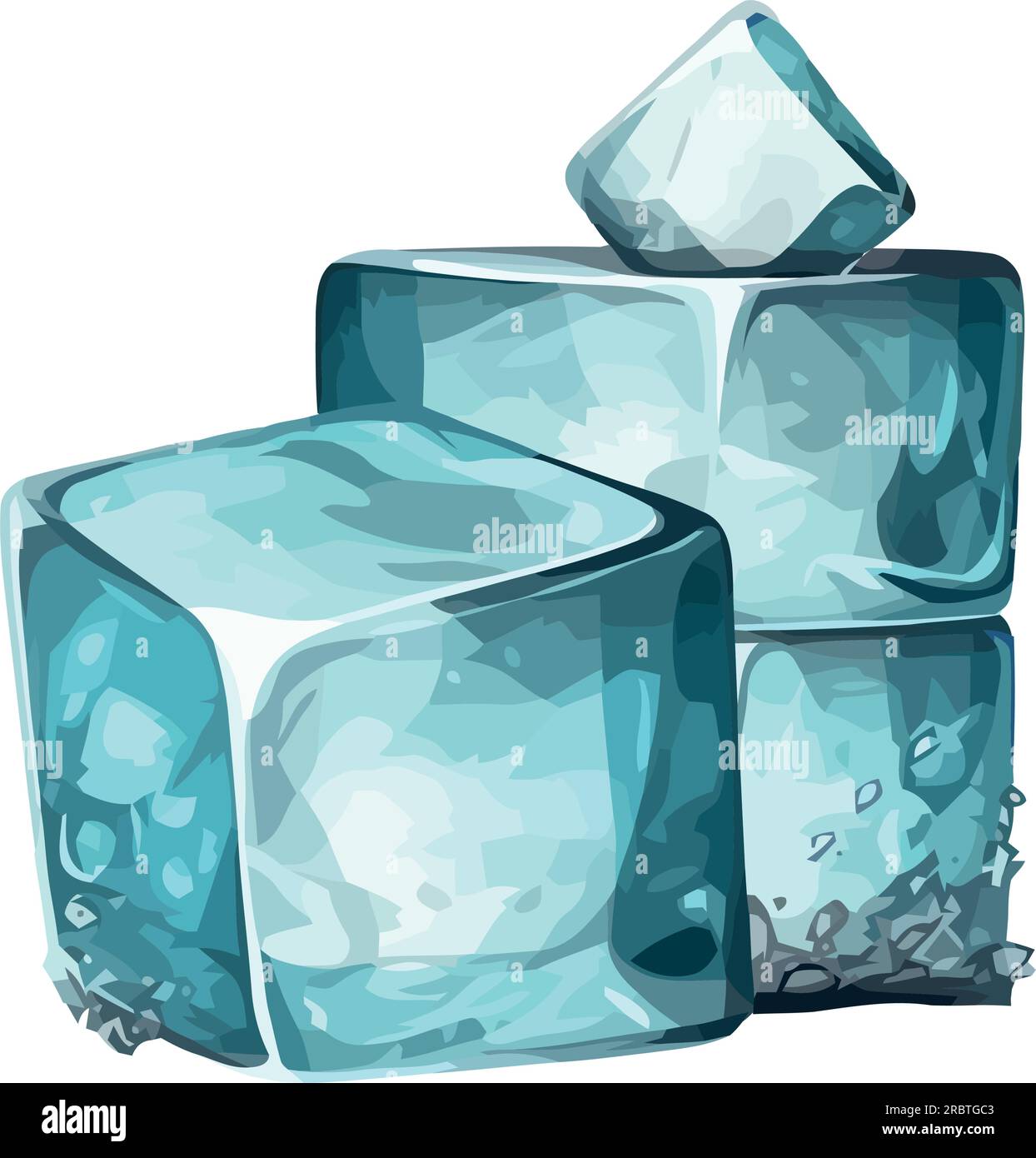 Cartoon ice cubes frozen water hi-res stock photography and images - Alamy