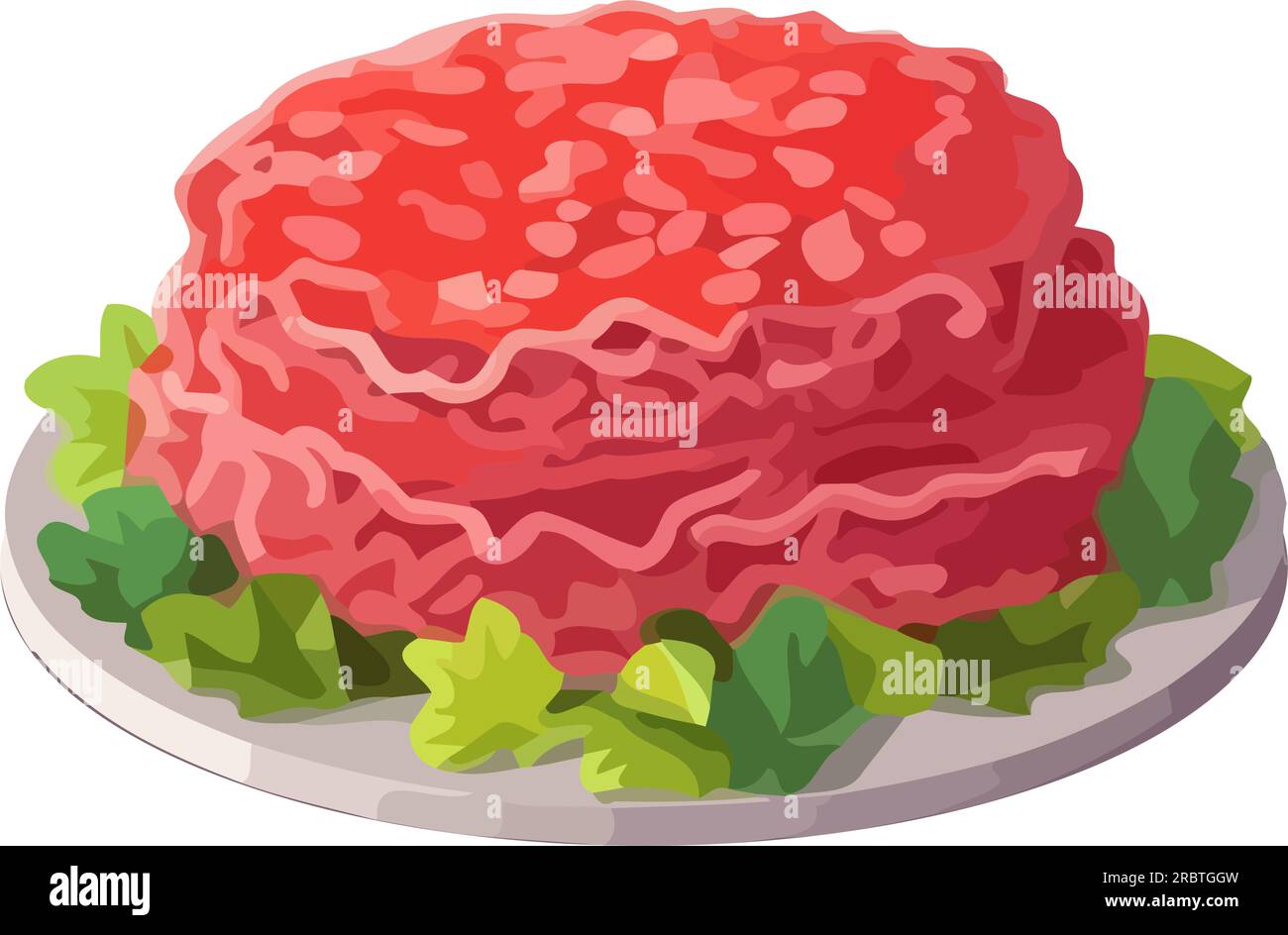mincemeat on gourmet plate illustration Stock Vector Image & Art - Alamy