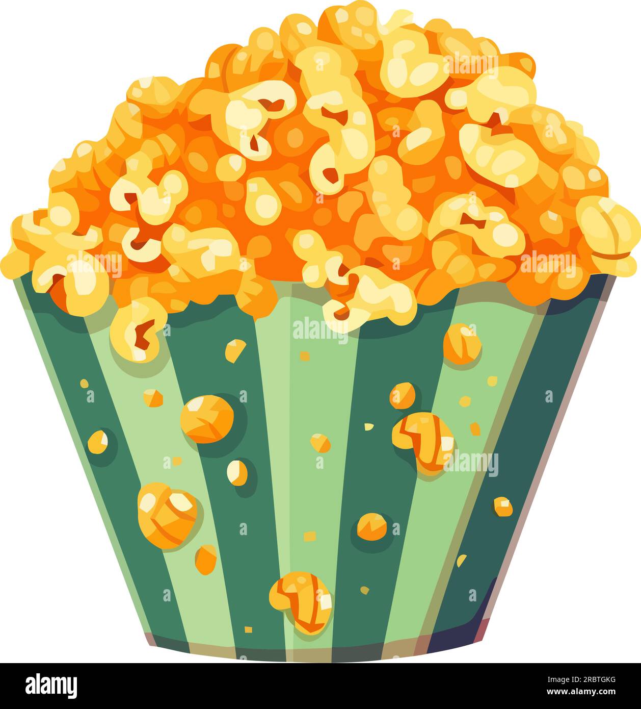 A cute cartoon pop corn icon Stock Vector Image & Art - Alamy
