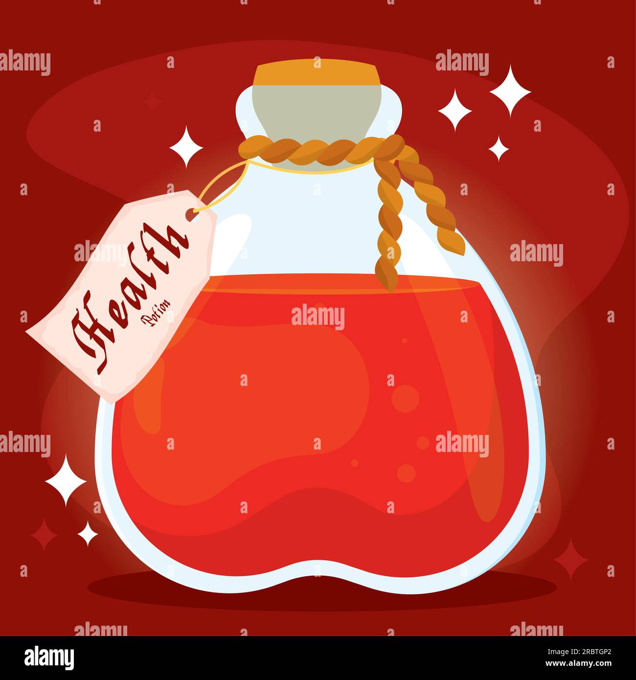 Isolated colored magical health potion elixir Vector Stock Vector Image ...