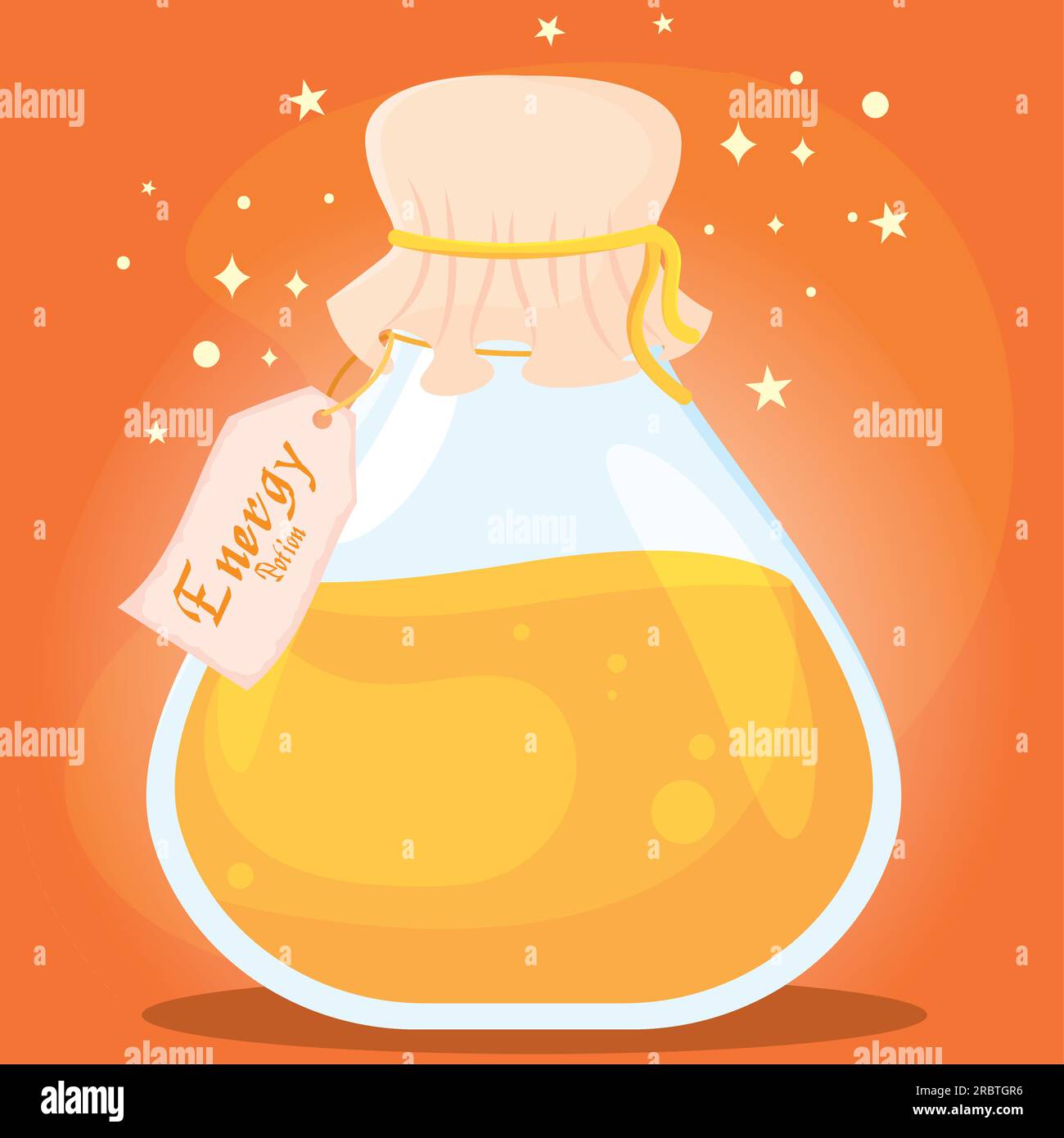 Isolated colored magical energy potion elixir Vector Stock Vector Image ...