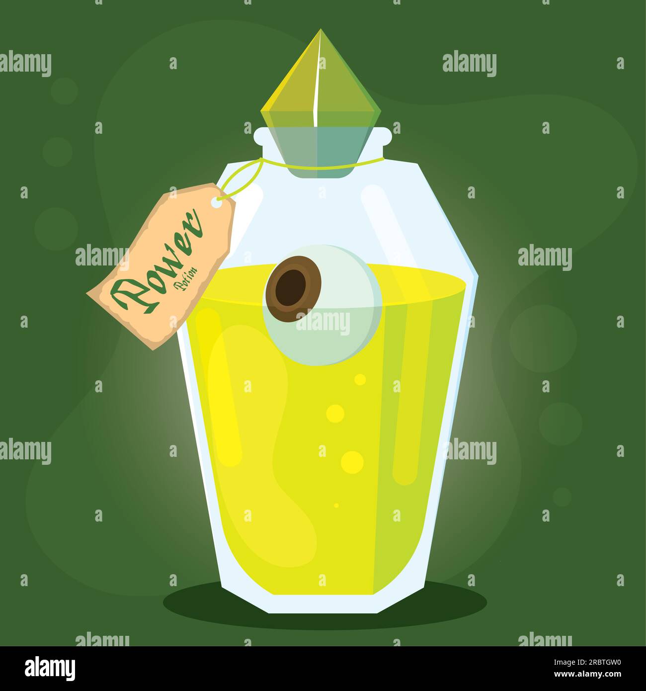 Isolated colored magical power potion elixir Vector Stock Vector Image ...