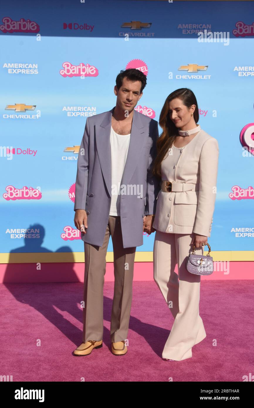 Los Angeles, California, USA 9th July 2023 Musician Mark Ronson and wife Actress Grace Gummer ...