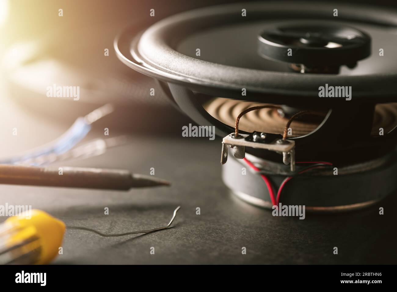 Coaxial car speaker, 2-way loudspeakers with tweeter and mid-range ...