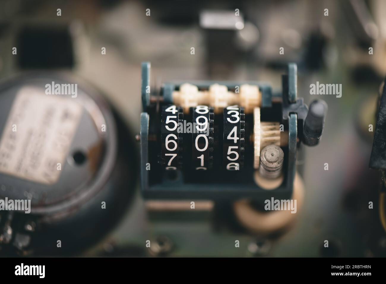 Close up the counter of cassette tape player. Cassette player repairing ...