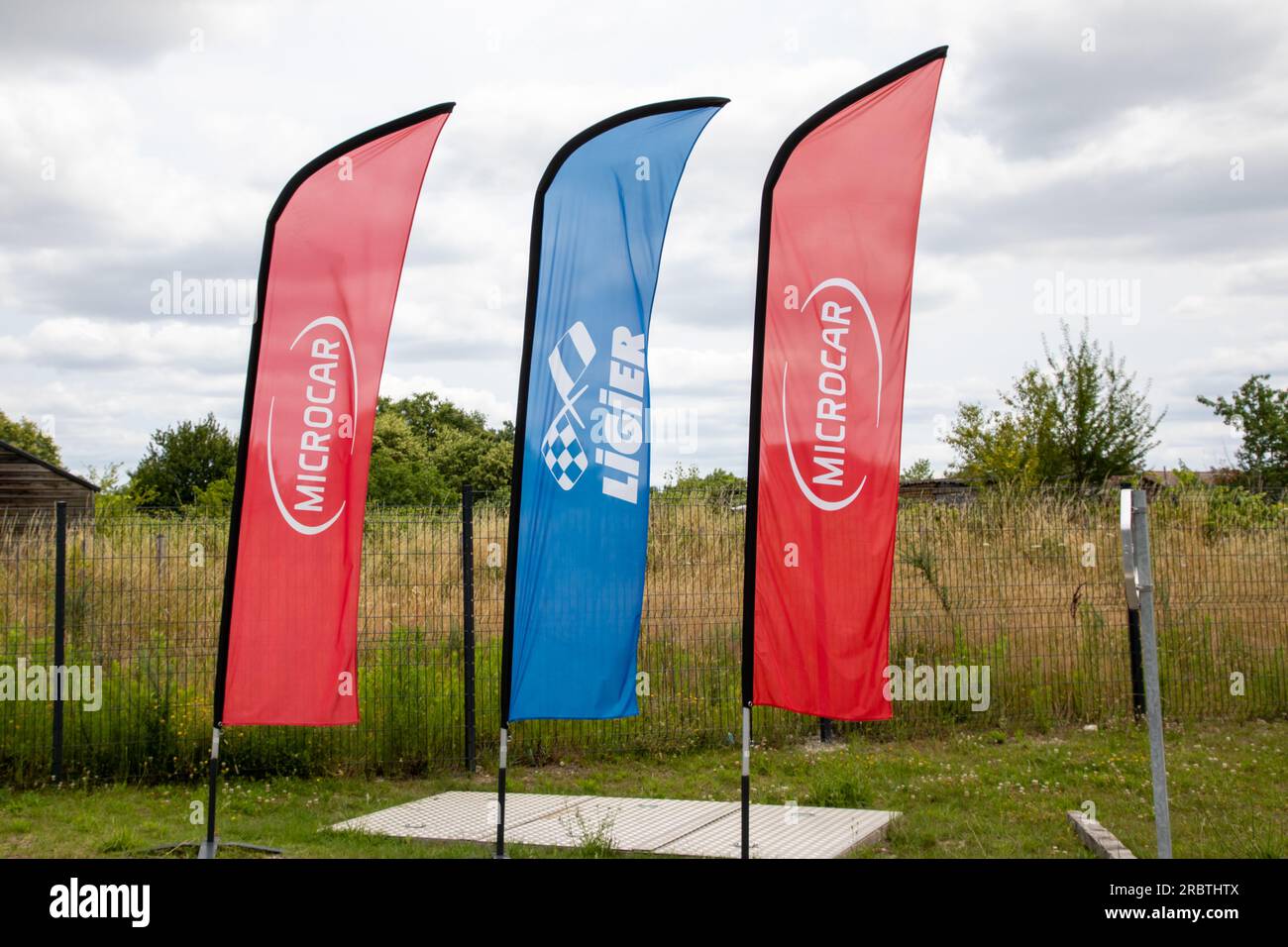 Bordeaux , France - 07 01 2023 : Ligier microcar logo sign flag brand ...