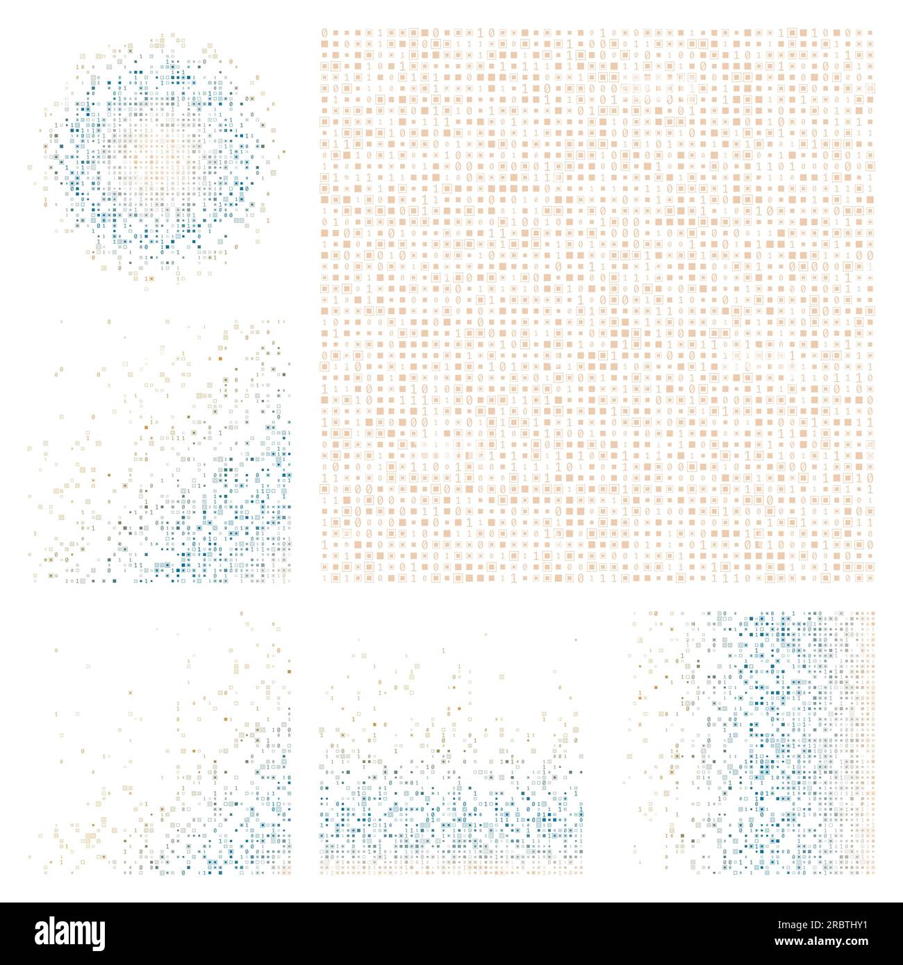 Matrix background. Blue-green color theme backgrounds. Gradient ...