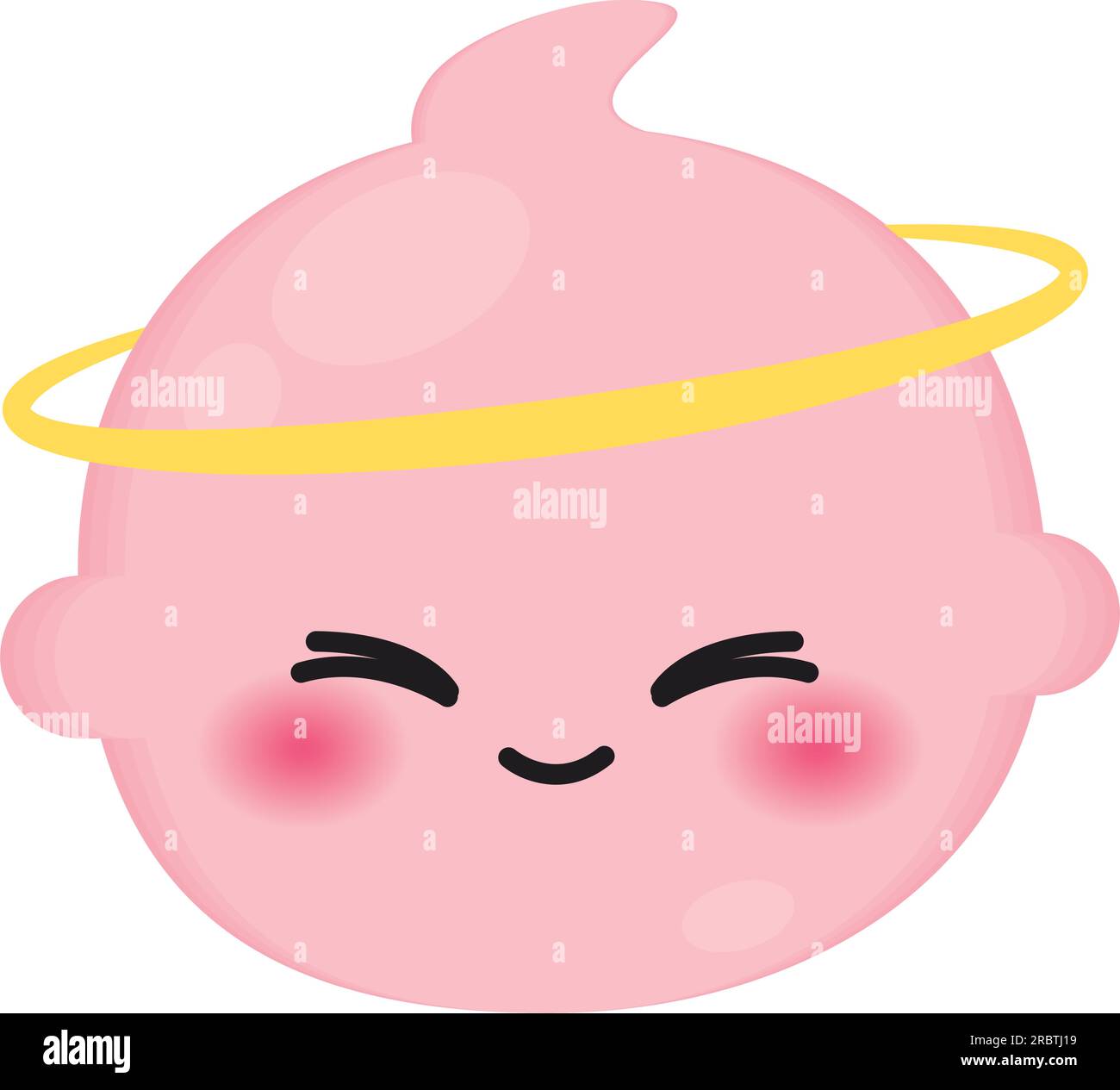 Isolated cute happy baby emoji icon Vector Stock Vector Image & Art - Alamy