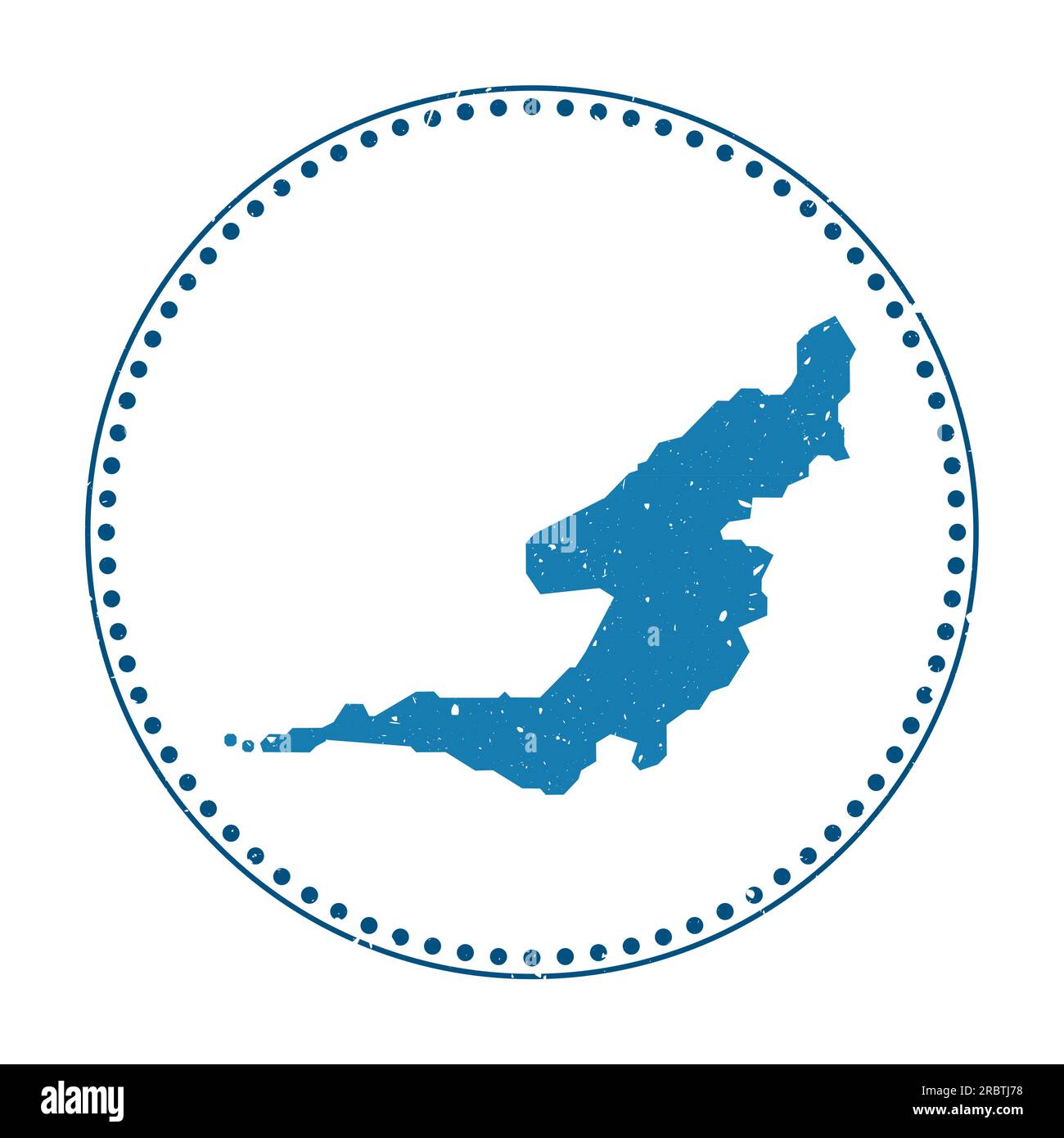 Bequia sticker. Travel rubber stamp with map of island, vector ...