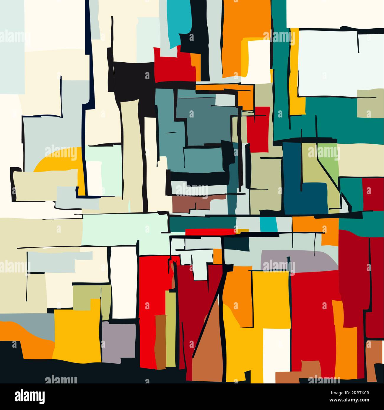 Abstract art background illustration, vector template Stock Vector ...