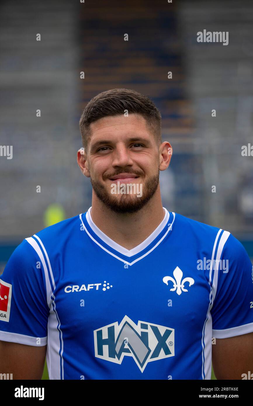 Darmstadt, Germany. 10th July, 2023. The player Emir Karic with the ...