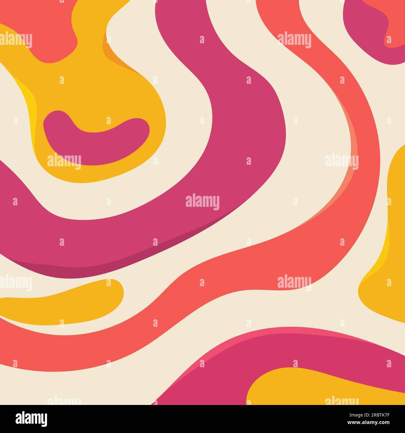 Colored 70s groovy background wallpaper Vector Stock Vector Image & Art ...