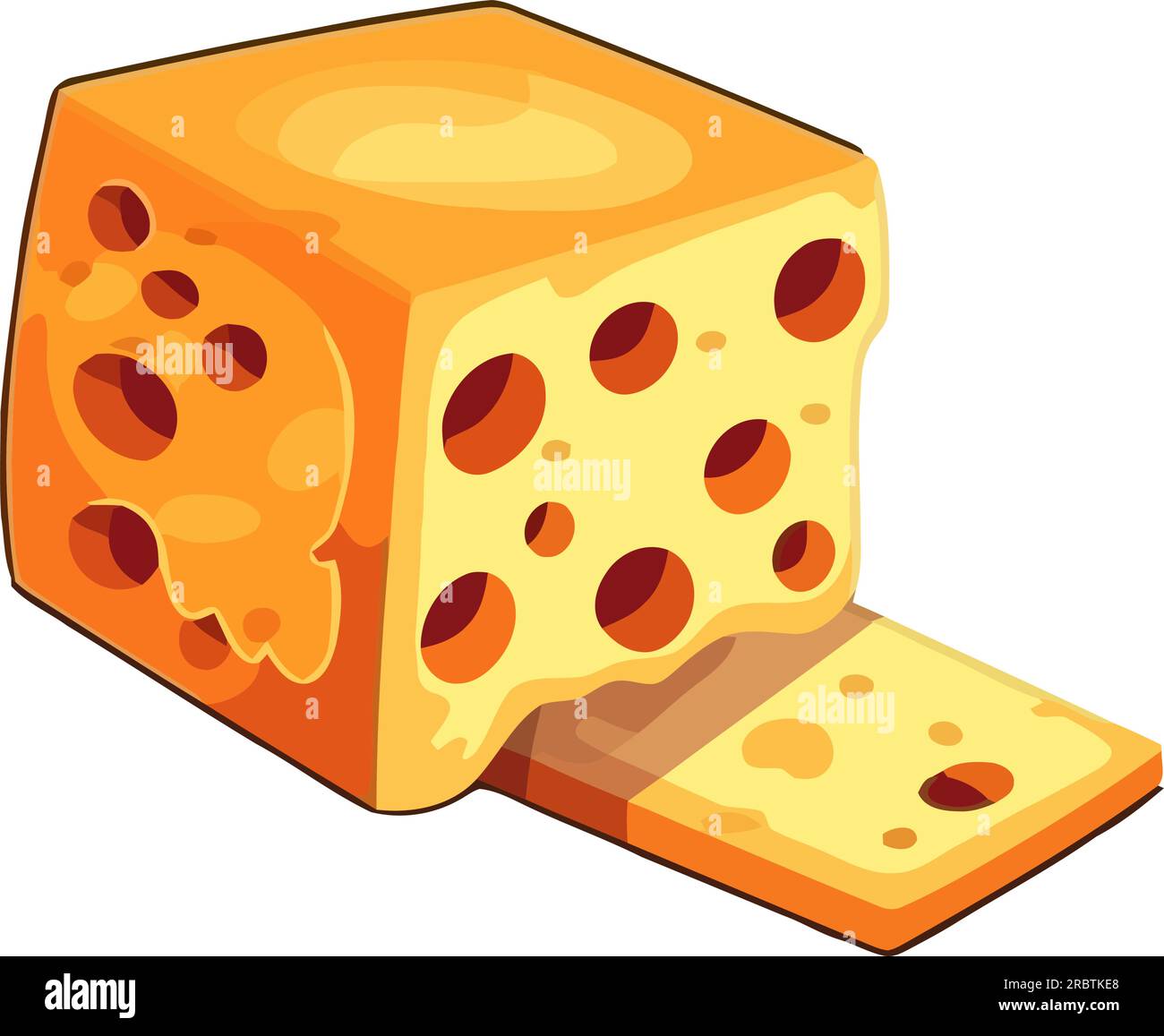 Gourmet cheese isolated on white icon Stock Vector Image & Art - Alamy