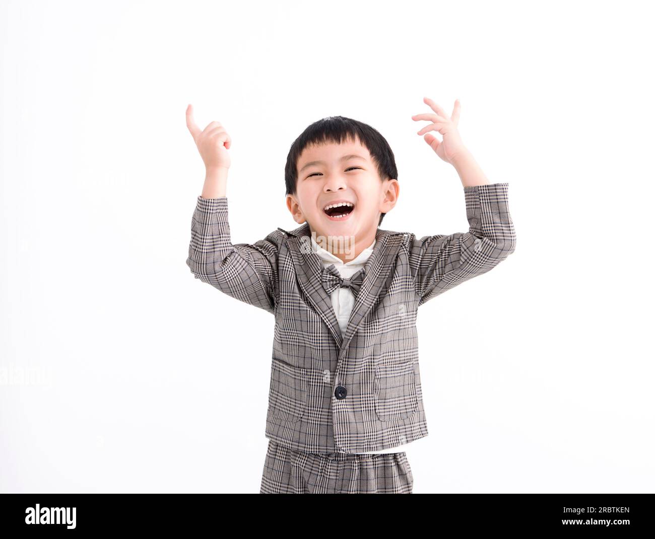 Happy asian boy isolated on white Stock Photo - Alamy
