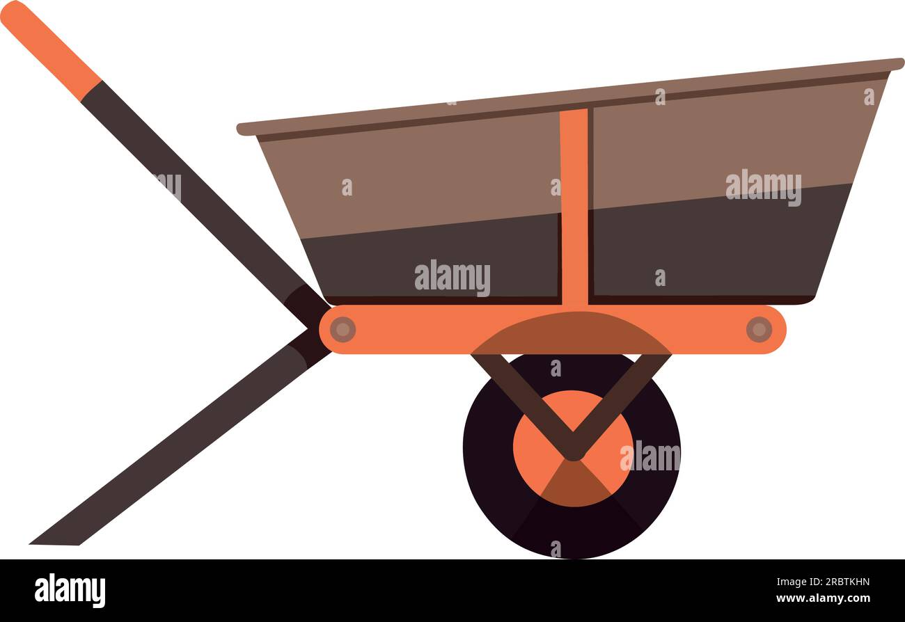 Heavy wheelbarrow vector Stock Vector Image & Art - Alamy