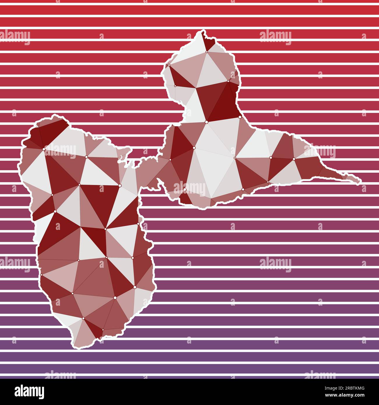 Grande-Terre vector illustration. Grande-Terre design on gradient ...