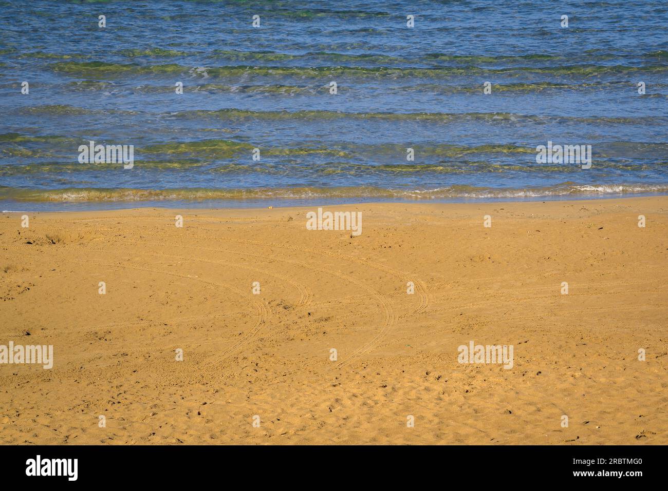 Views of Cala Font beach, in Salou, on the Costa Daurada coast ...