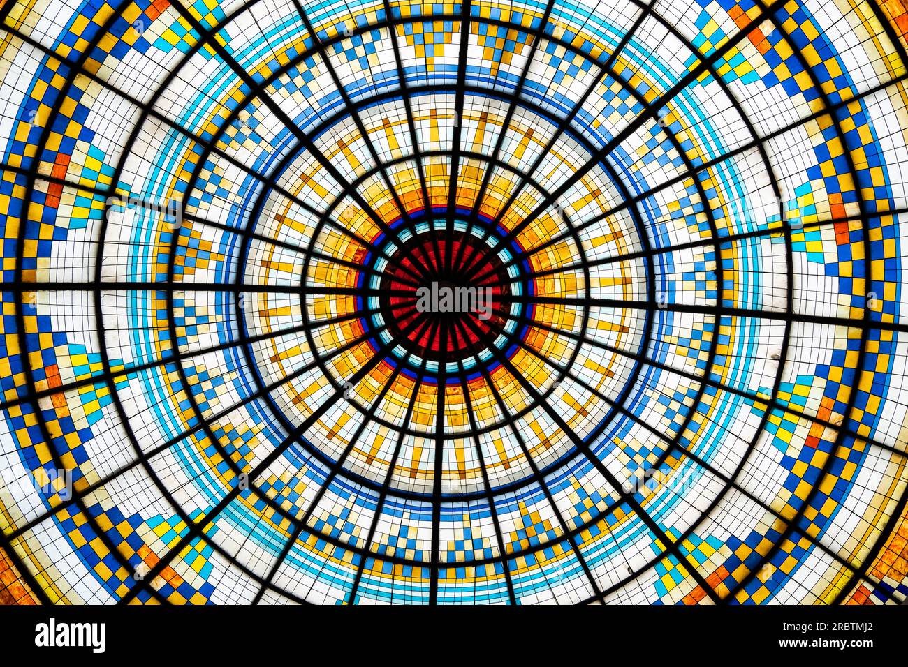 colorful mosaic, stained glass window , architecture symmetric, stained ...