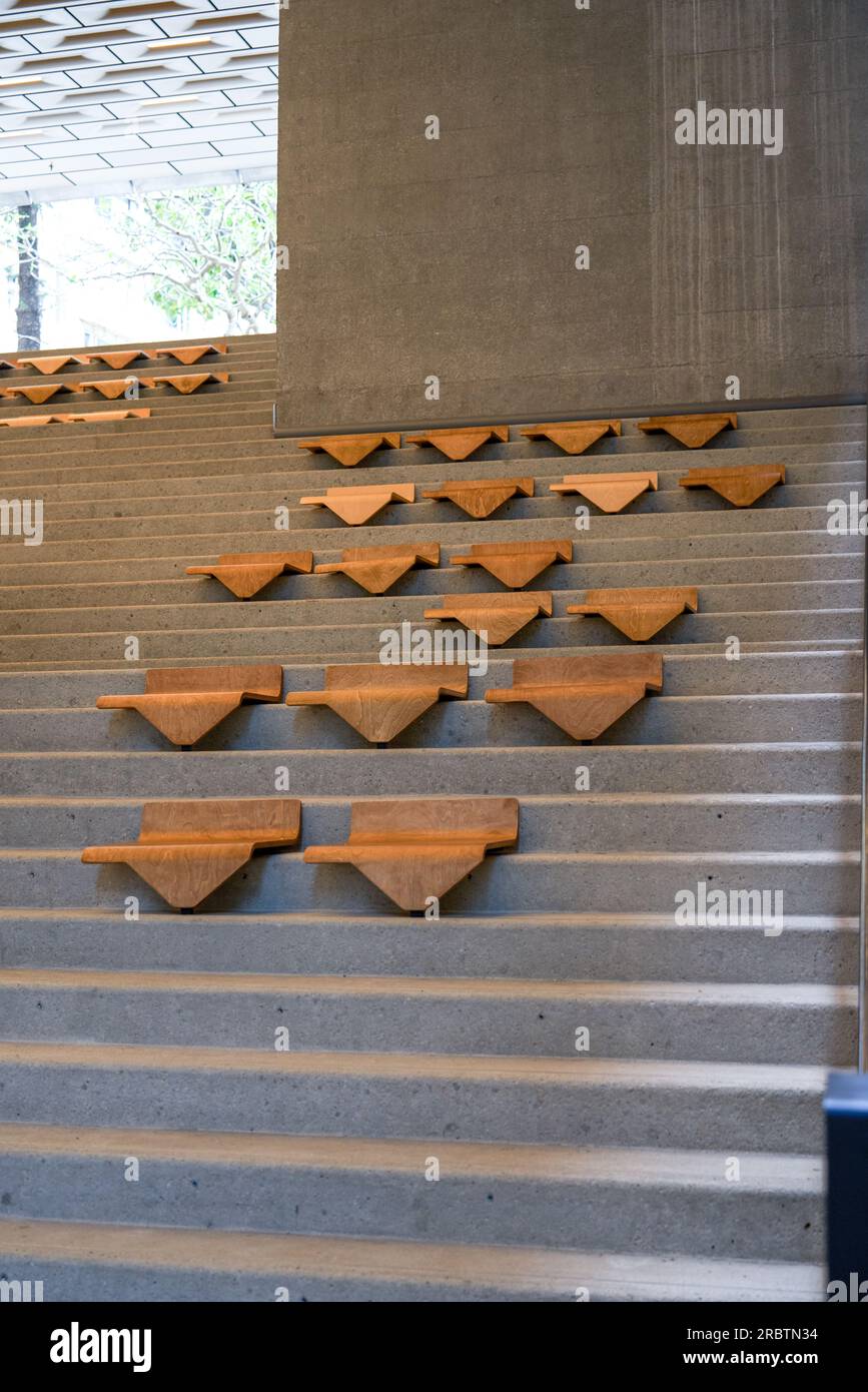 Step seating for indoor casual theater and event spaces Stock Photo - Alamy