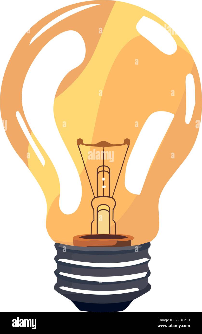 illuminated light bulb illustration Stock Vector Image & Art - Alamy
