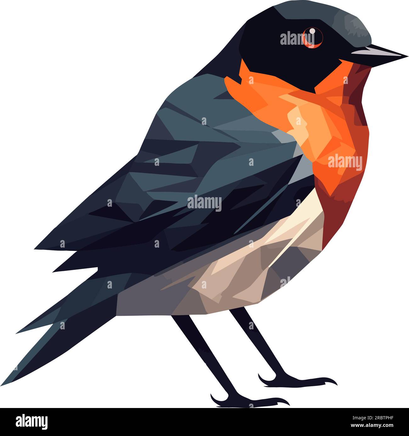 Cute perching bird cartoon icon Stock Vector Image & Art - Alamy