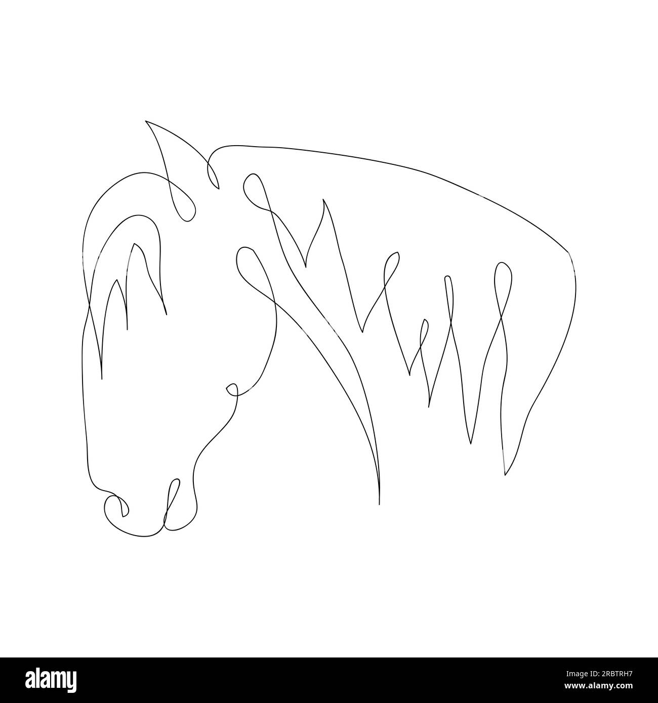 Horse race line art Black and White Stock Photos & Images - Alamy