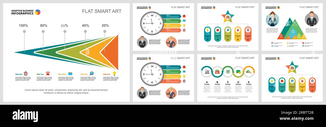 Colorful infograph charts set Stock Vector Image & Art - Alamy