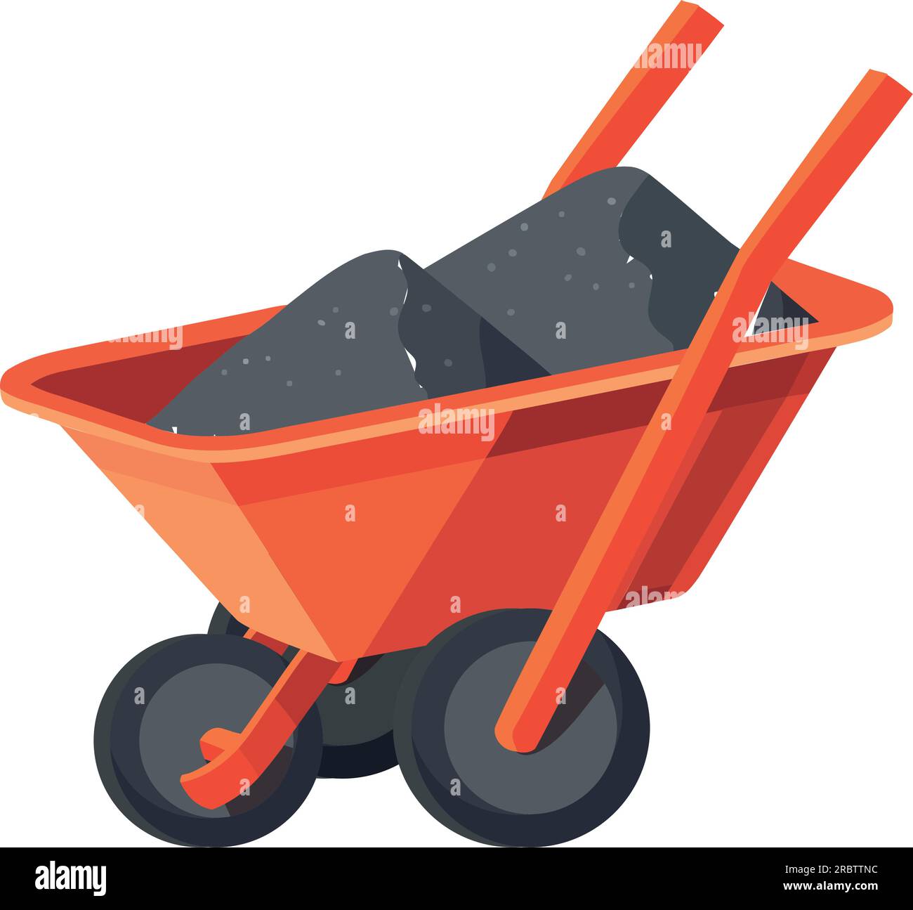 Heavy wheelbarrow design Stock Vector Image & Art - Alamy