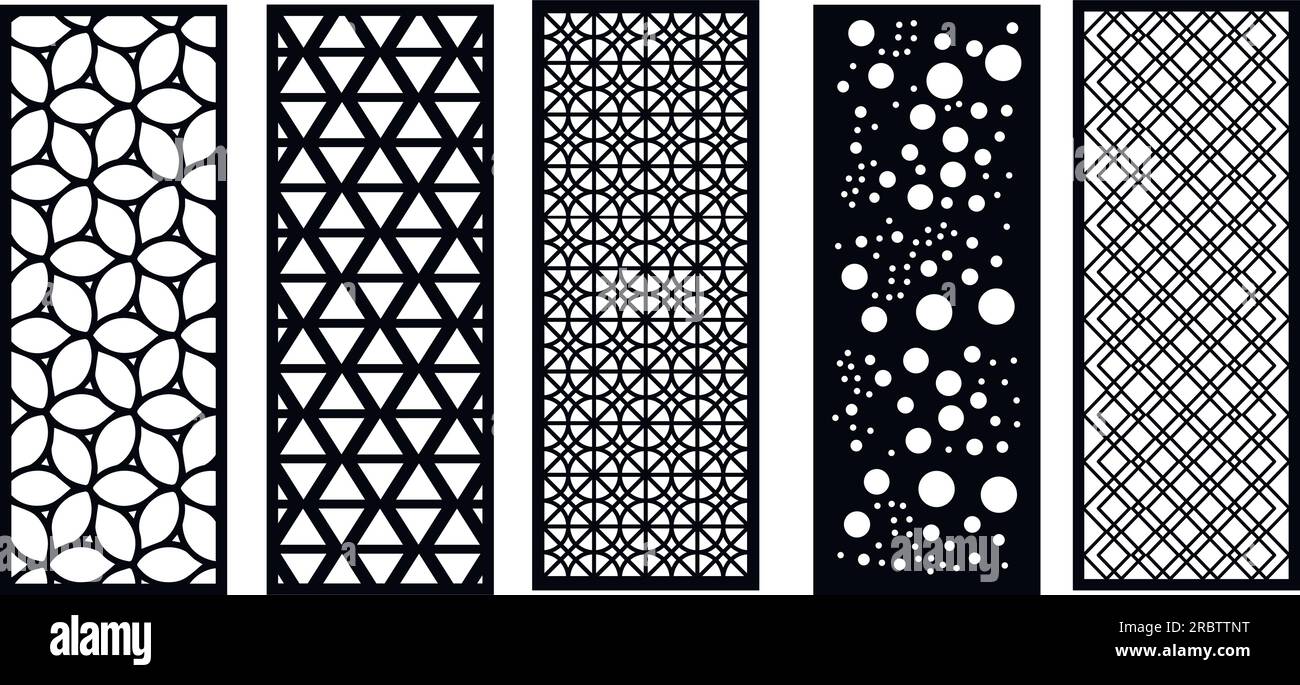 Panel collection geometric pattern hi-res stock photography and images ...