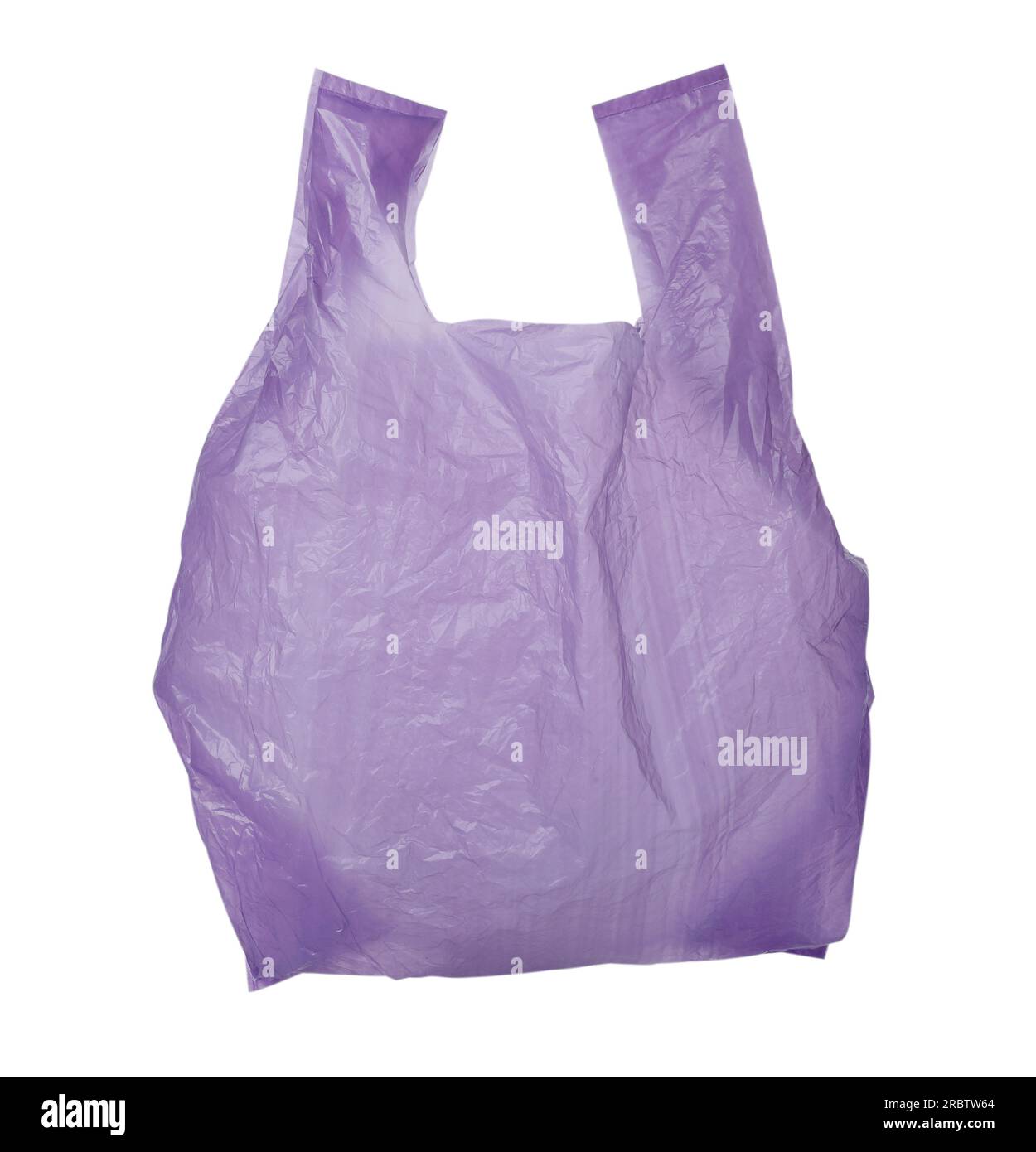 One purple plastic bag isolated on white Stock Photo - Alamy