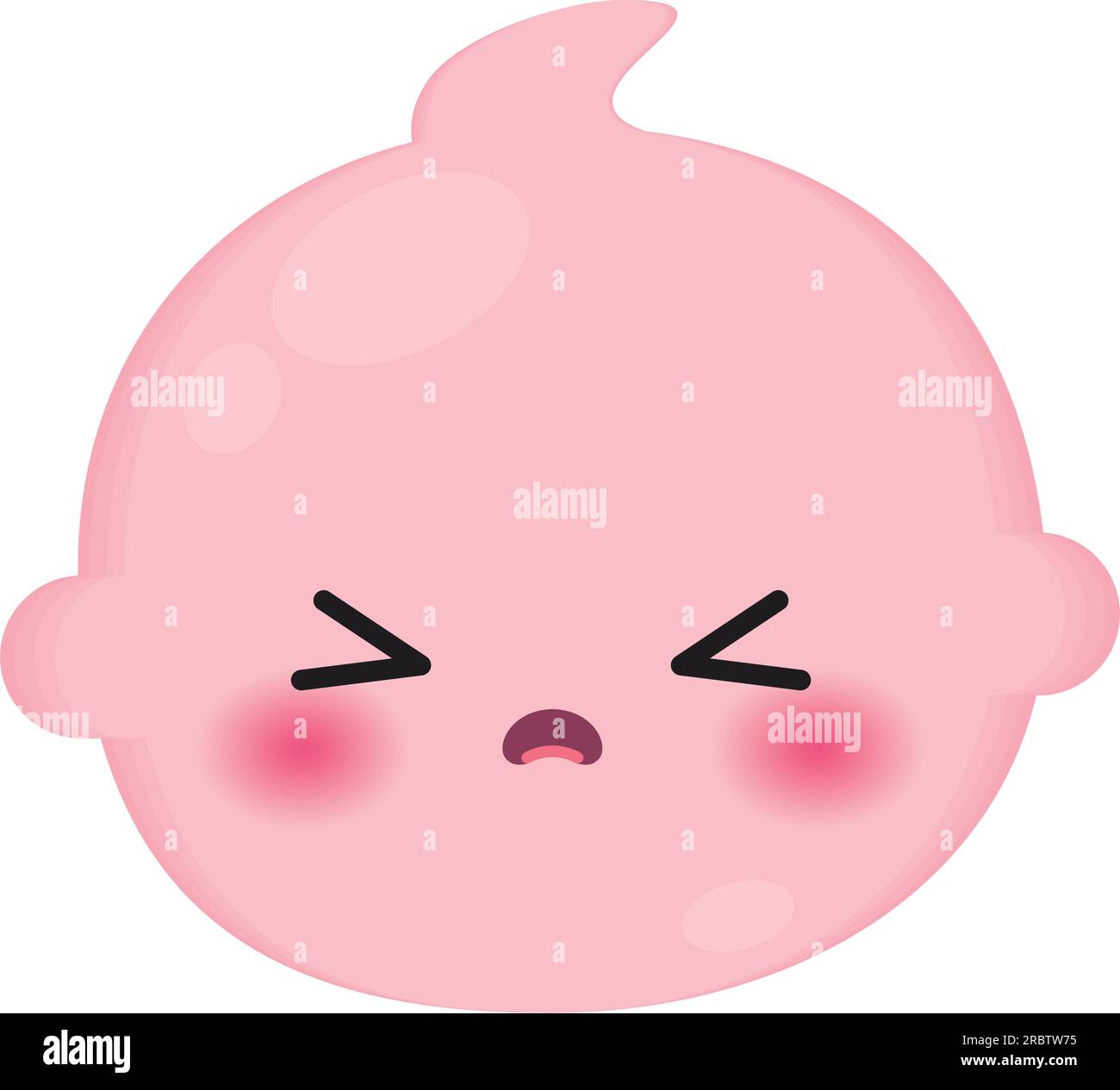 Isolated cute angry baby emoji icon Vector Stock Vector Image & Art - Alamy