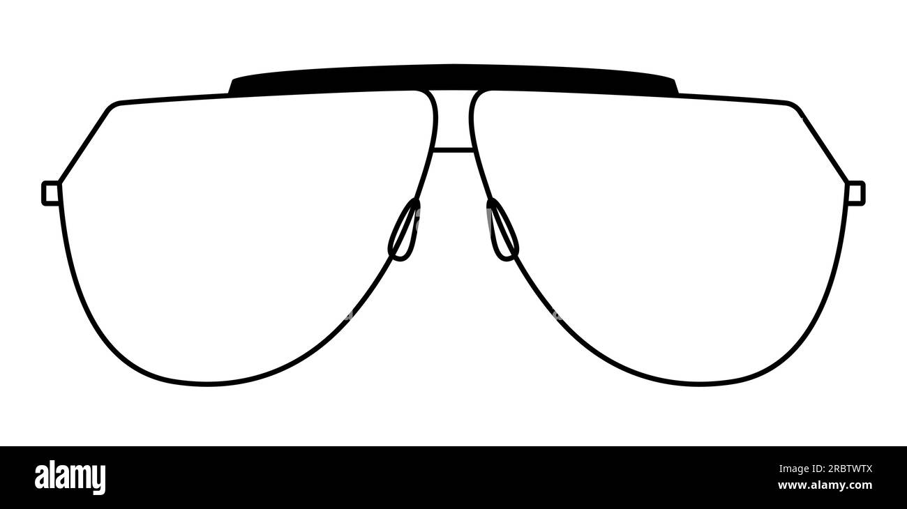 Aviator sunglasses and vintage Black and White Stock Photos & Images ...