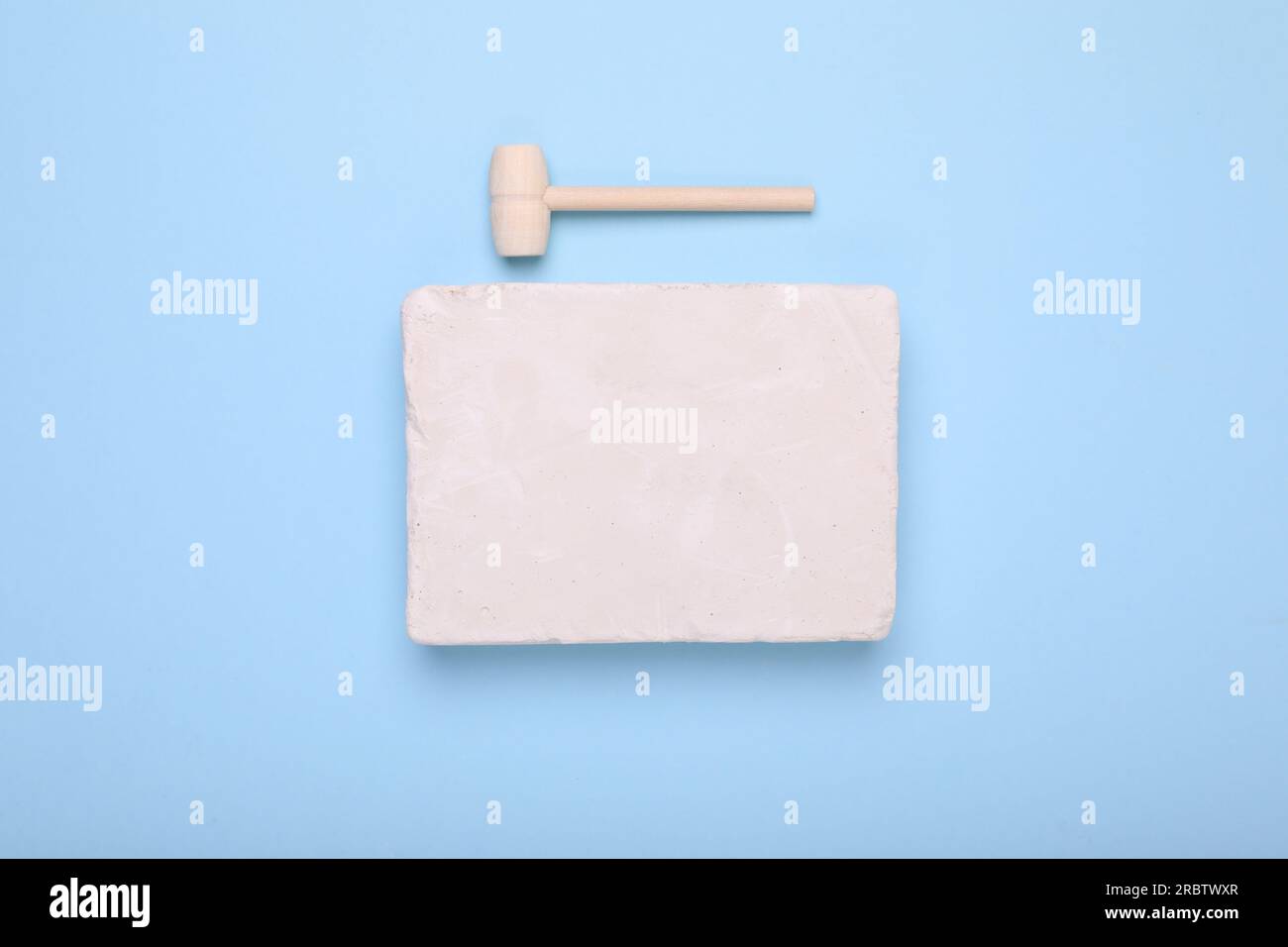 Educational toy for motor skills development. Excavation kit (plaster ...