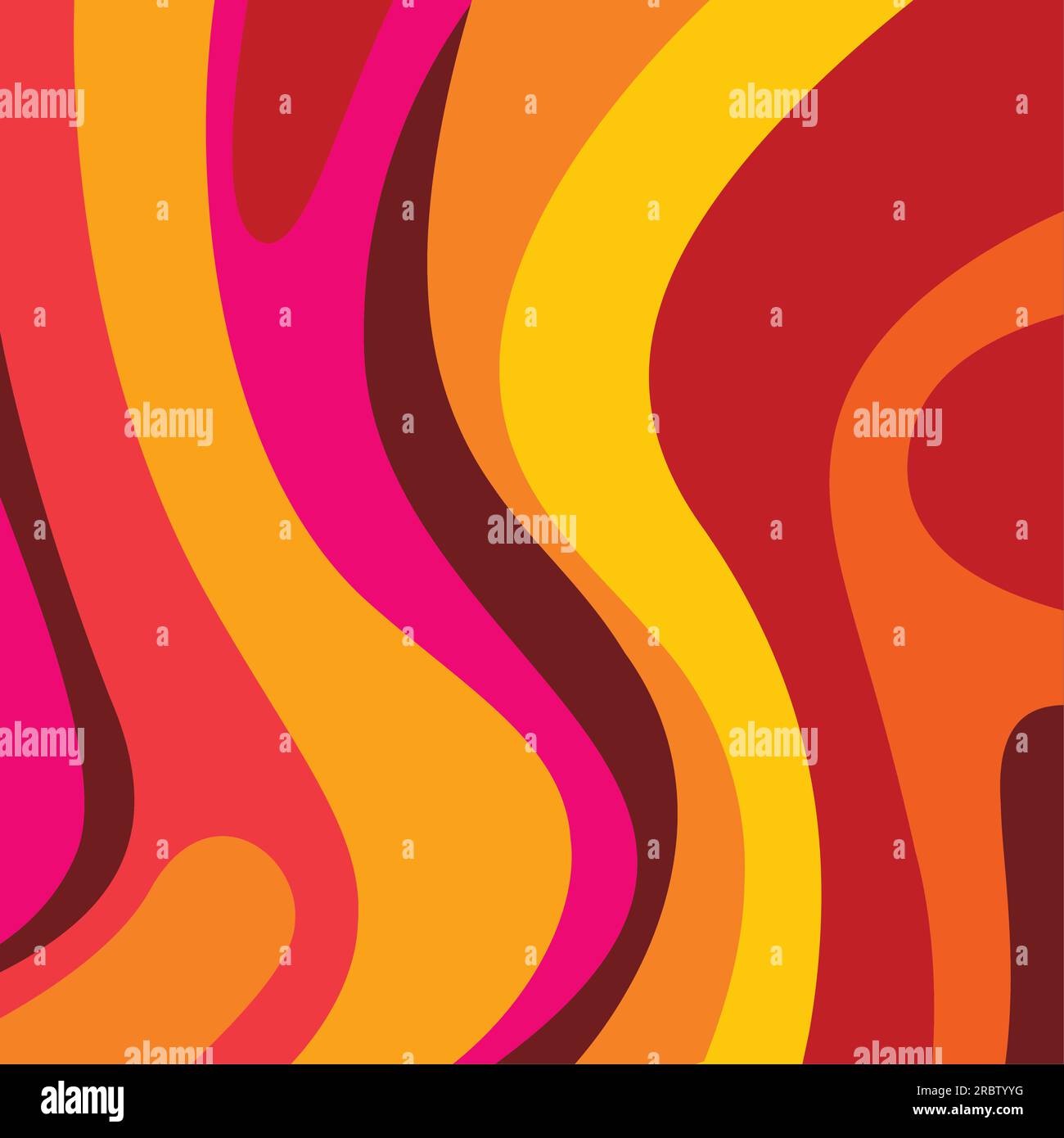 Colored 70s groovy background wallpaper Vector Stock Vector Image & Art ...