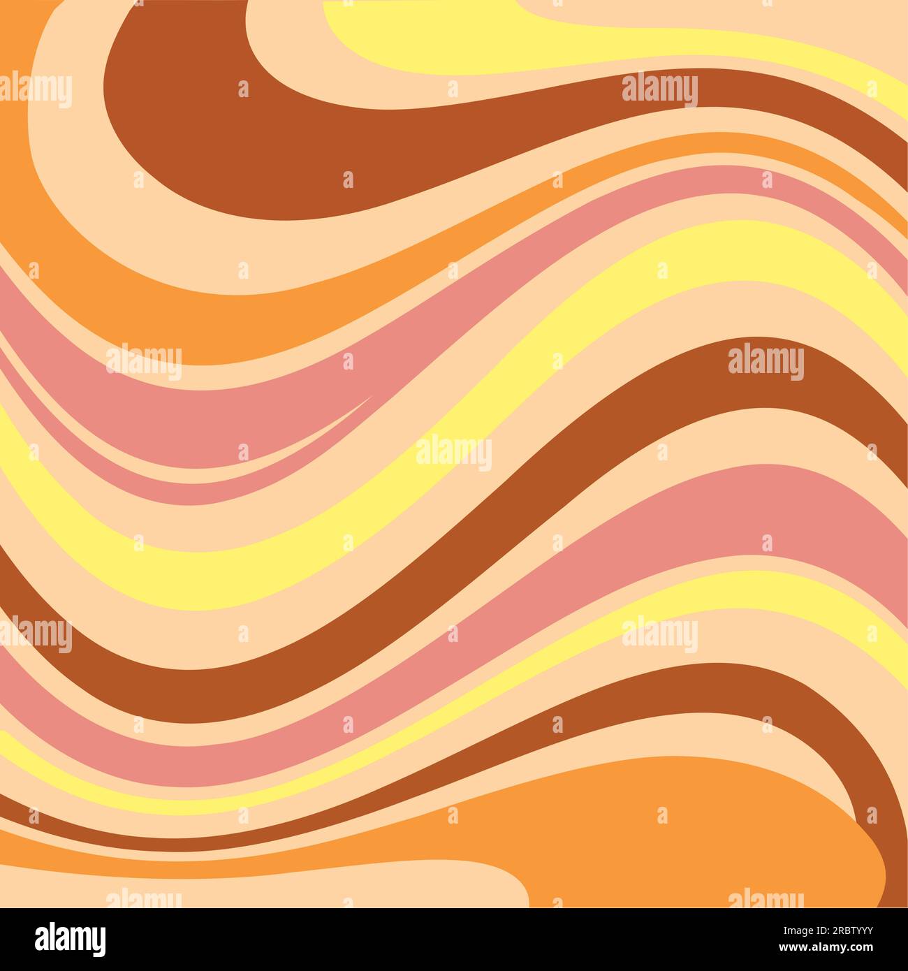 Colored 70s groovy background wallpaper Vector Stock Vector Image & Art ...