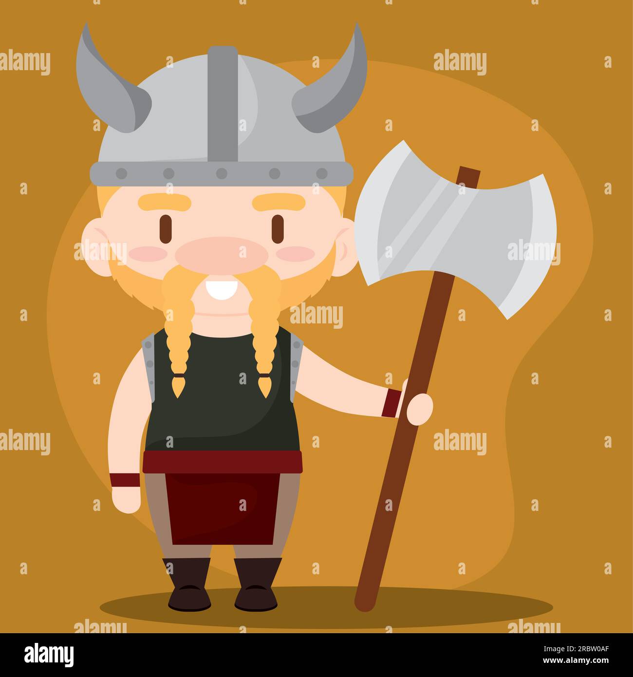 Isolated cute male viking character Vector Stock Vector Image & Art - Alamy